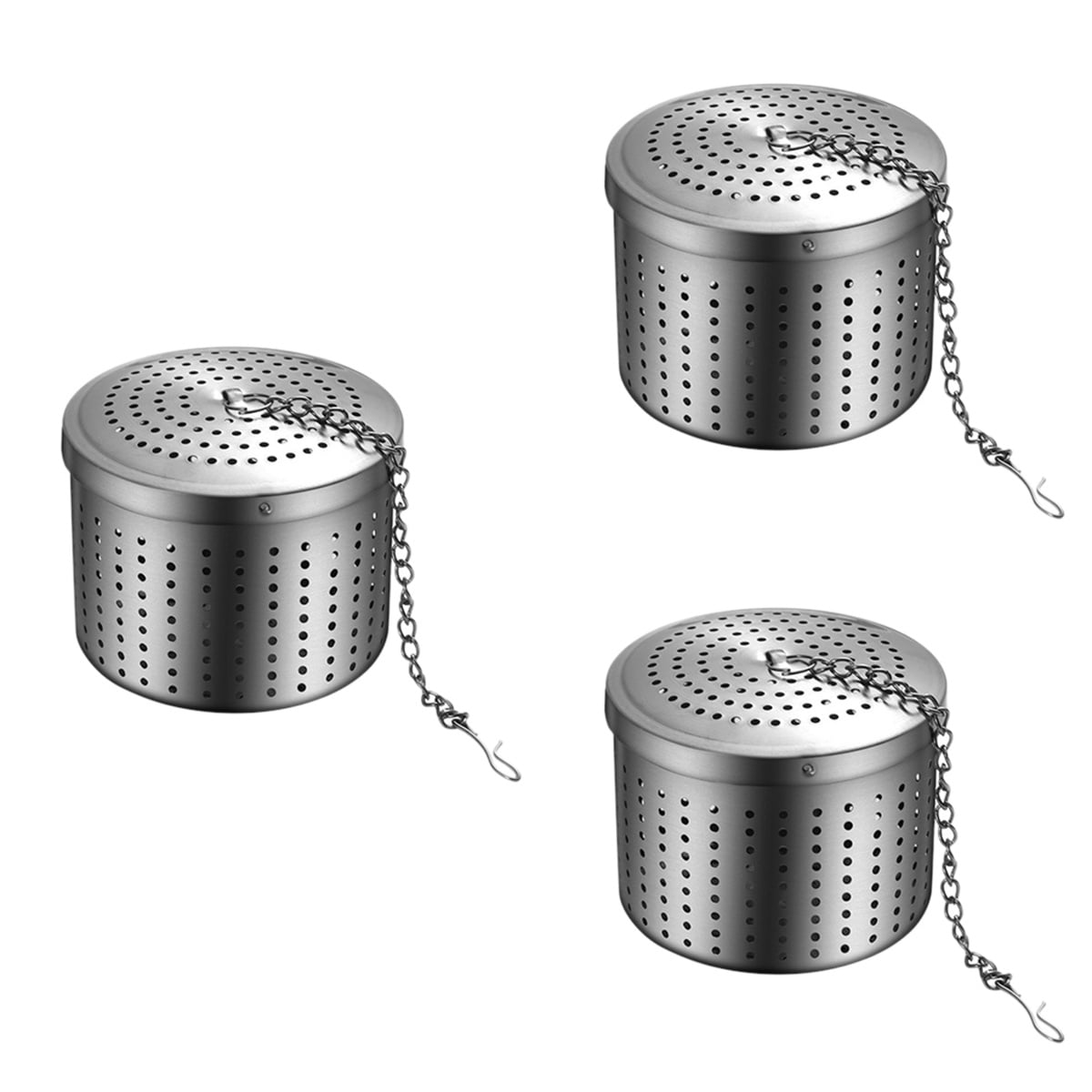 3 PCS Mesh Tea Ball Stainless Steel Seasoning Spice Filter Basket ...