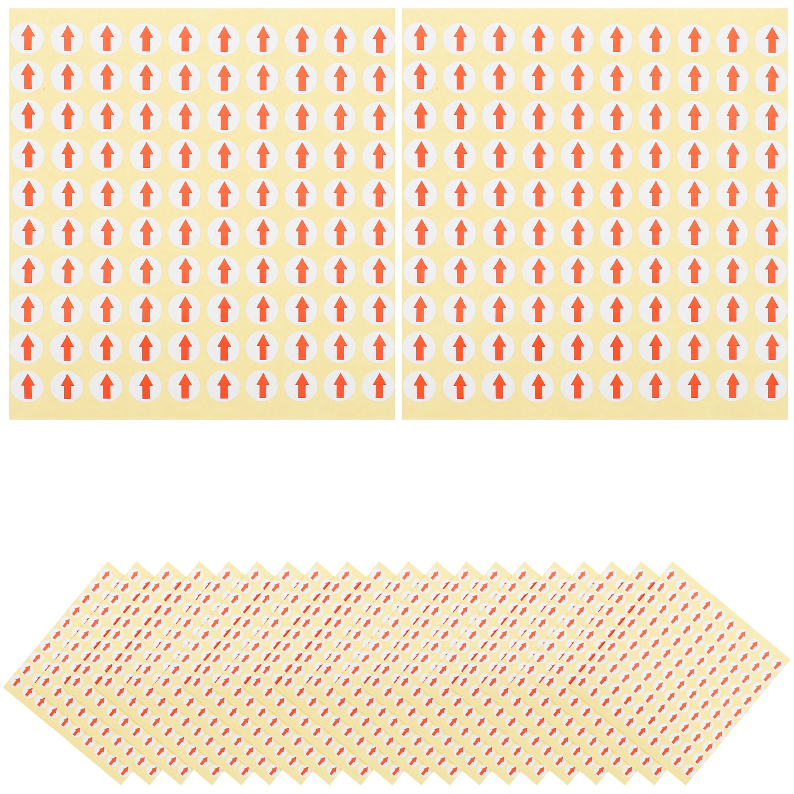 KALLORY Removable Red Arrow Stickers Adhesive Labels for Marking ...