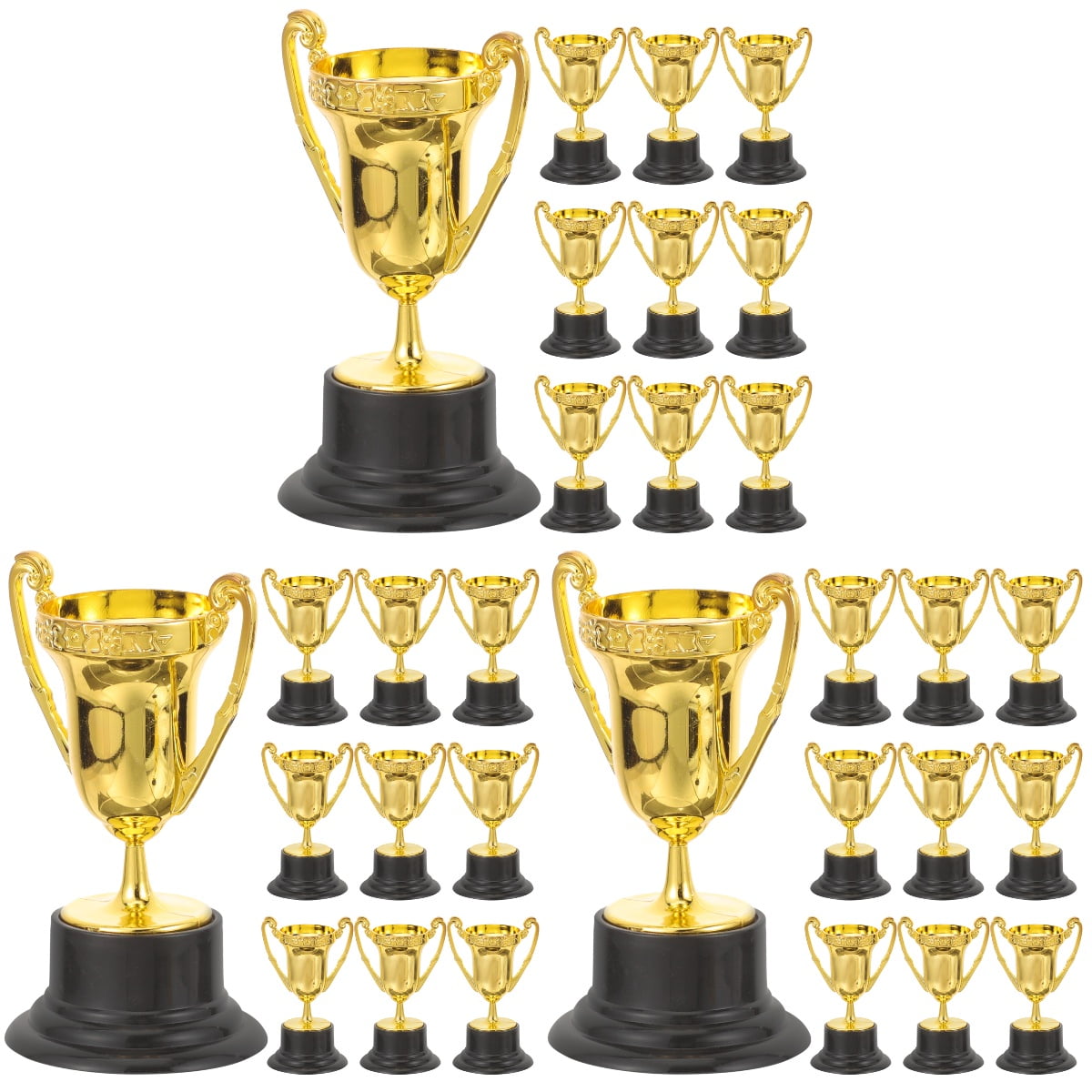 3 PCS Mini Awards Trophies Plastic Gold Trophy Child - Walmart.com