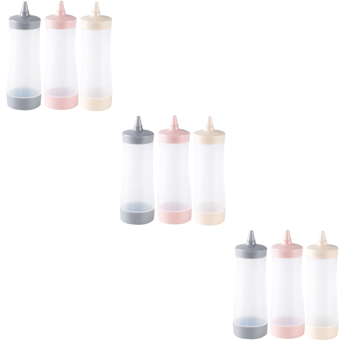 3 PCS Mini Maple Syrup Bottles Tomato Sauce Dispenser Condiment ...