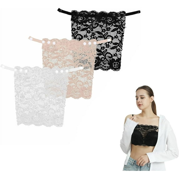 3 PCS Modesty Panels For Low Cut Tops,Cleavage Cover Up For Dresses ...