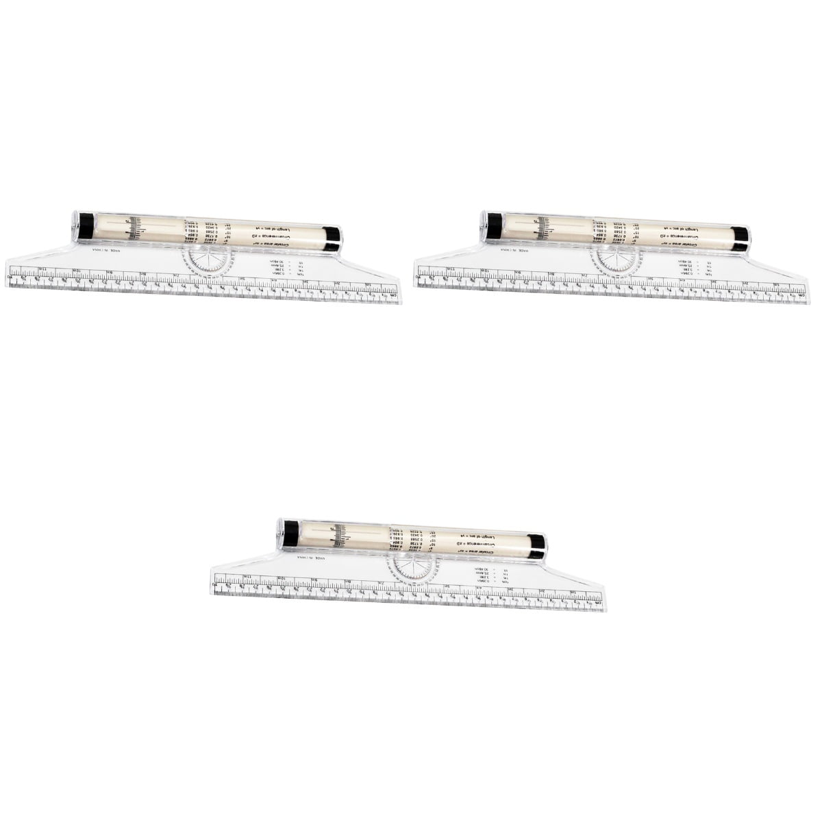 3 PCS Multipurpose Ruler Construction Rolling Rulers Parallel - Walmart.com