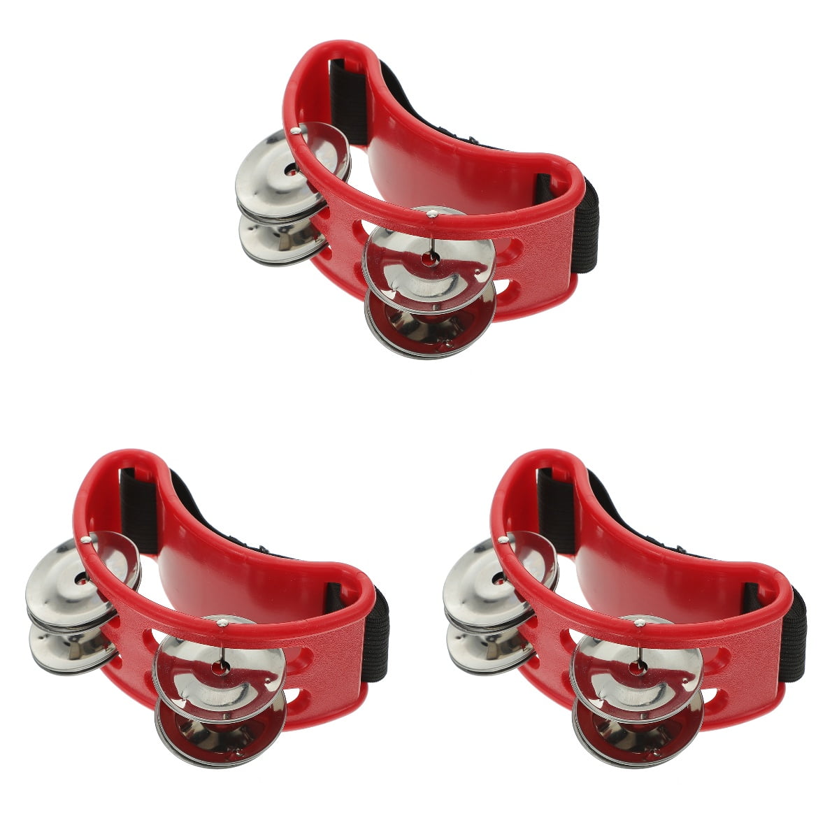 3 PCS Musical Instruments Foot Bell Rattle Shakers Stage Perform Tool ...