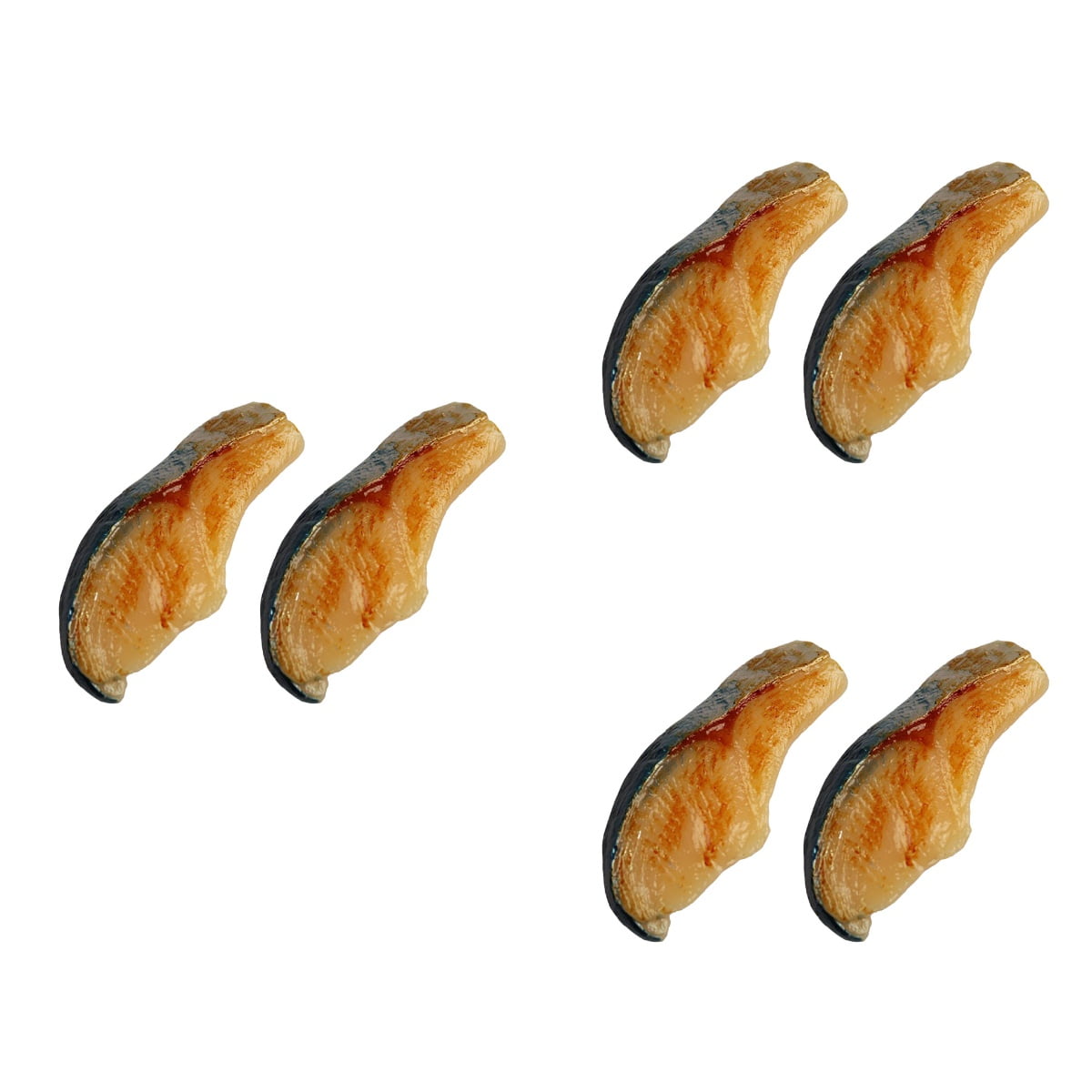 3 PCS Nautical Fish Plants Simulated Food Model Artificial Slice ...