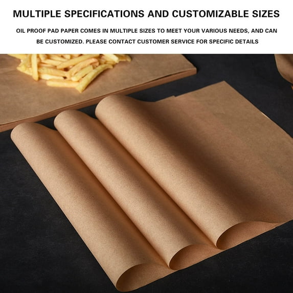 3 PCS Of Baking Oil Paper Thickened Oil Proof Natural Wood Pizza Pad ...