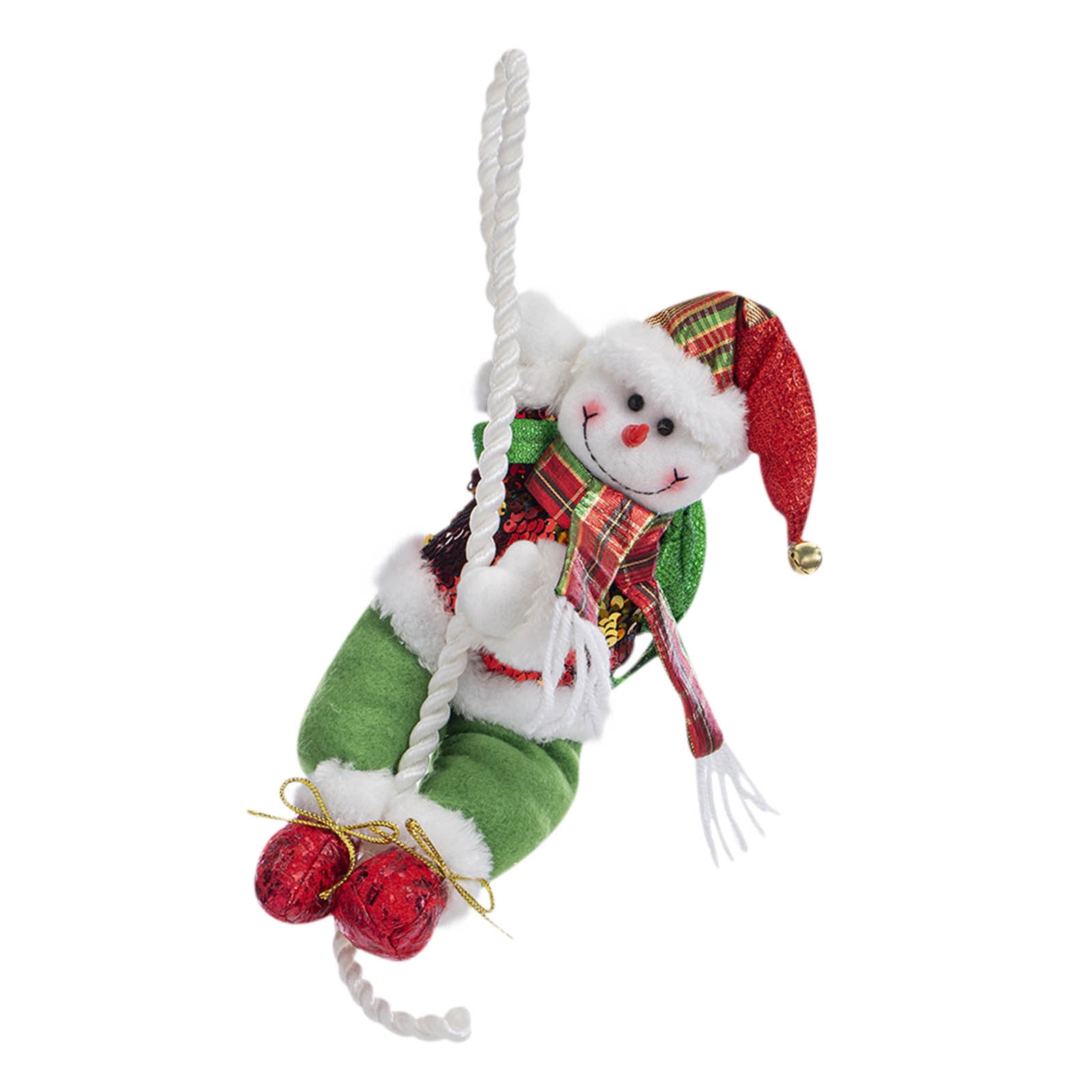 3 PCS Of Christmas Rope Climbing Snowman Doll Shopping Mall Window ...