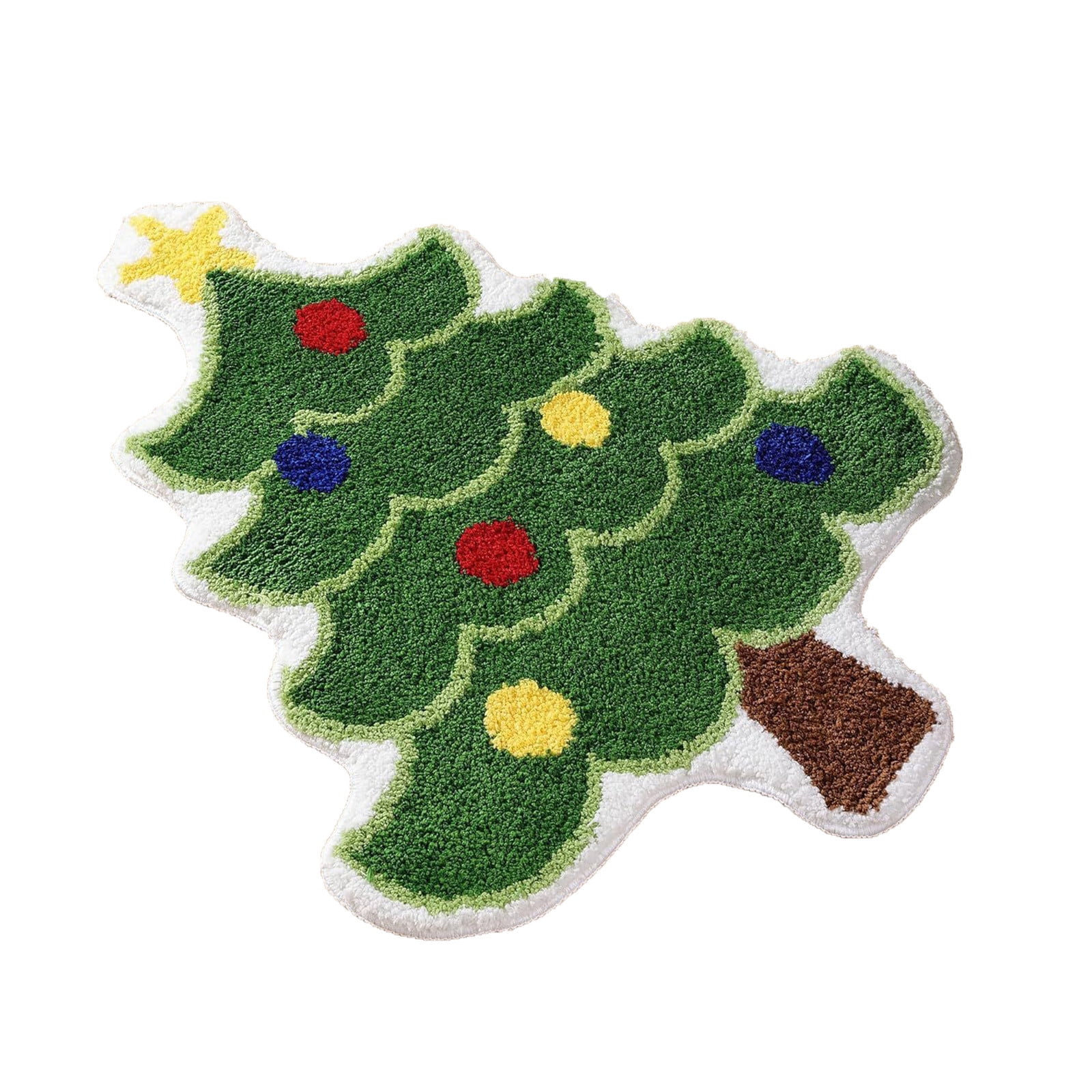 3 PCS Of Christmas Tree Bathroom Rugs For Living Room Green Rug ...