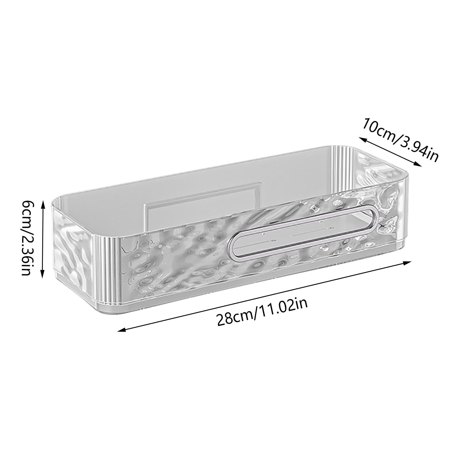 3 PCS Of Glacier Patterned Bathroom Storage Rack Household Wall Mounted ...