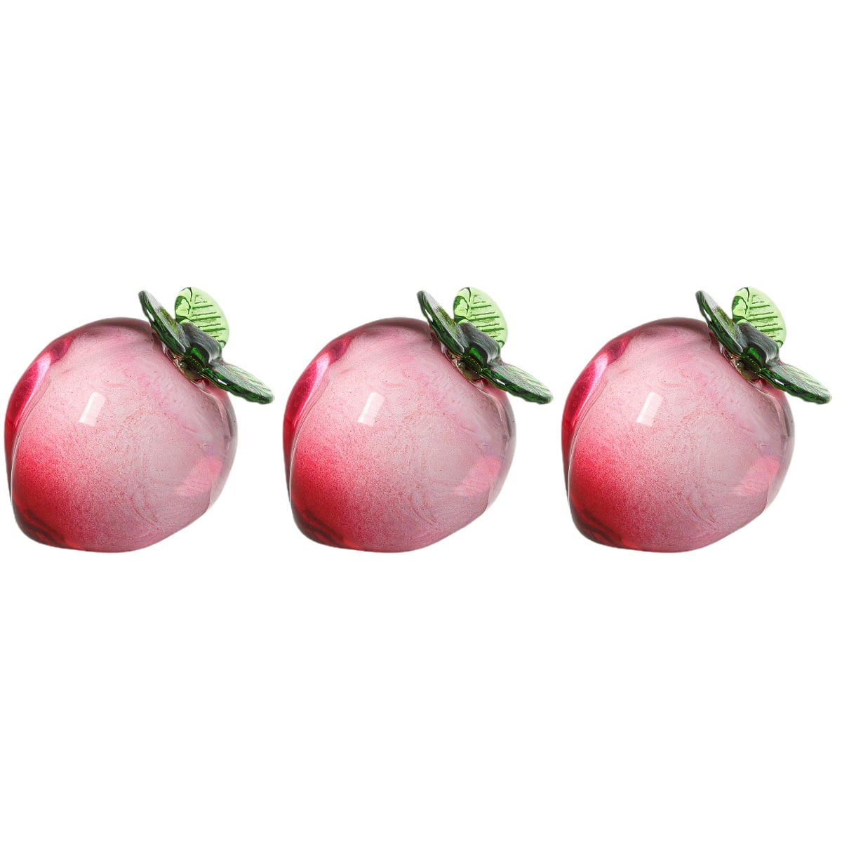 3 PCS Office Desk Decor Desktop Faux Fruit Realistic Peach Ornaments ...