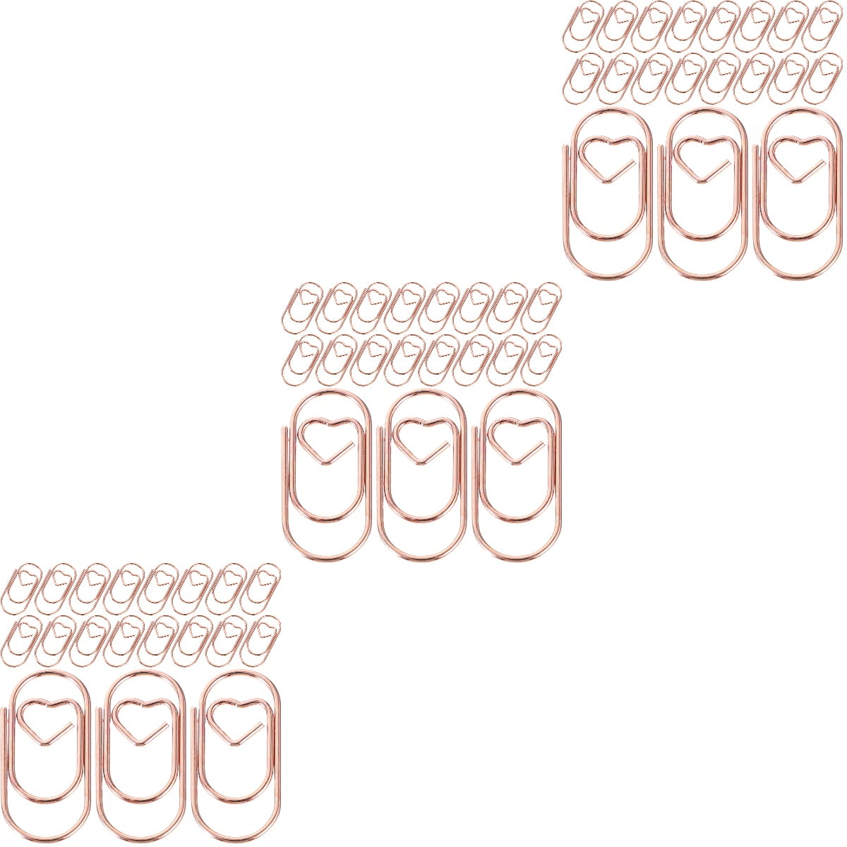 3 PCS Office File Clips Paper Medium Size Weights Decorative Prong ...