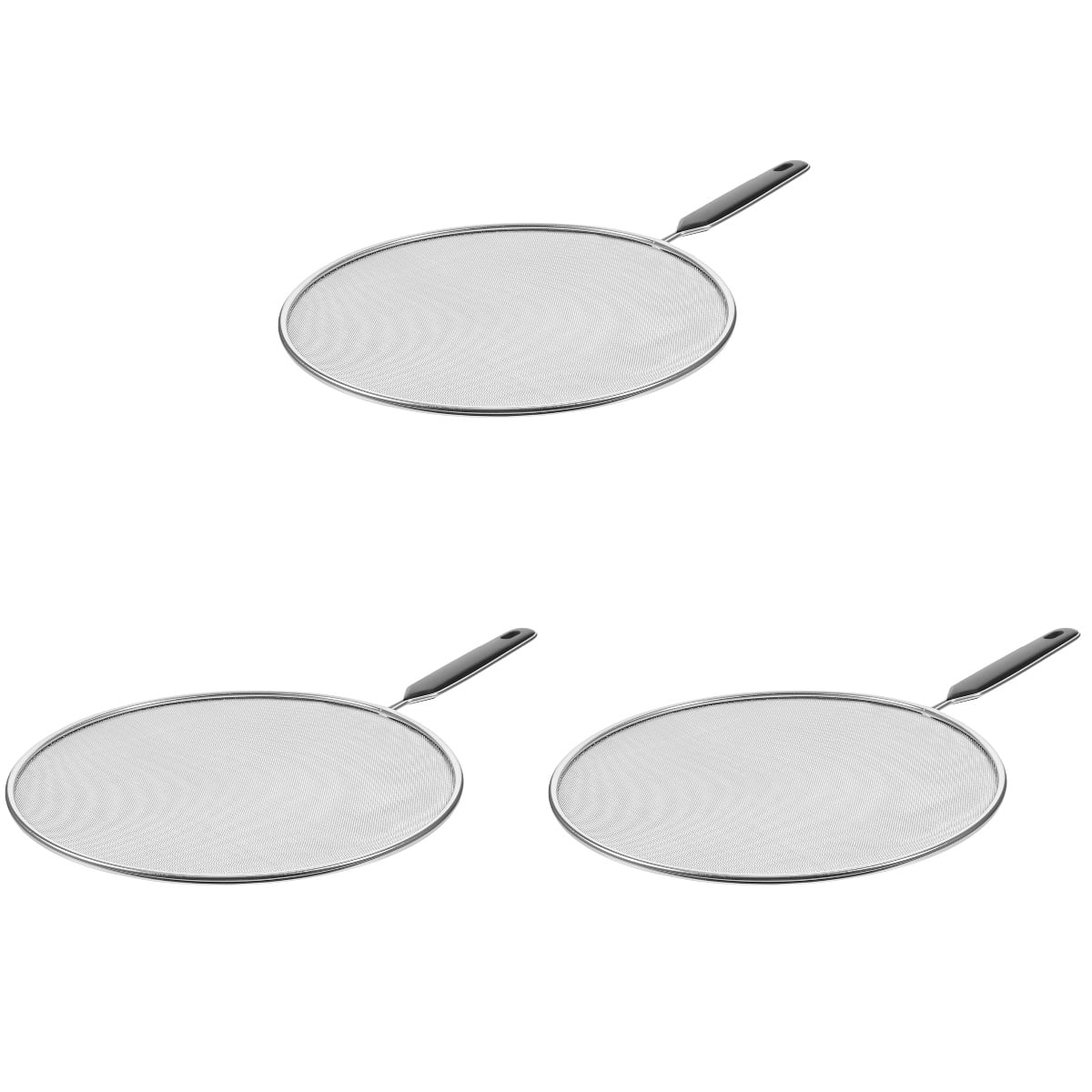3 PCS Oil Net Cooking Tools Practical Stainless Splatter Screen Cover ...