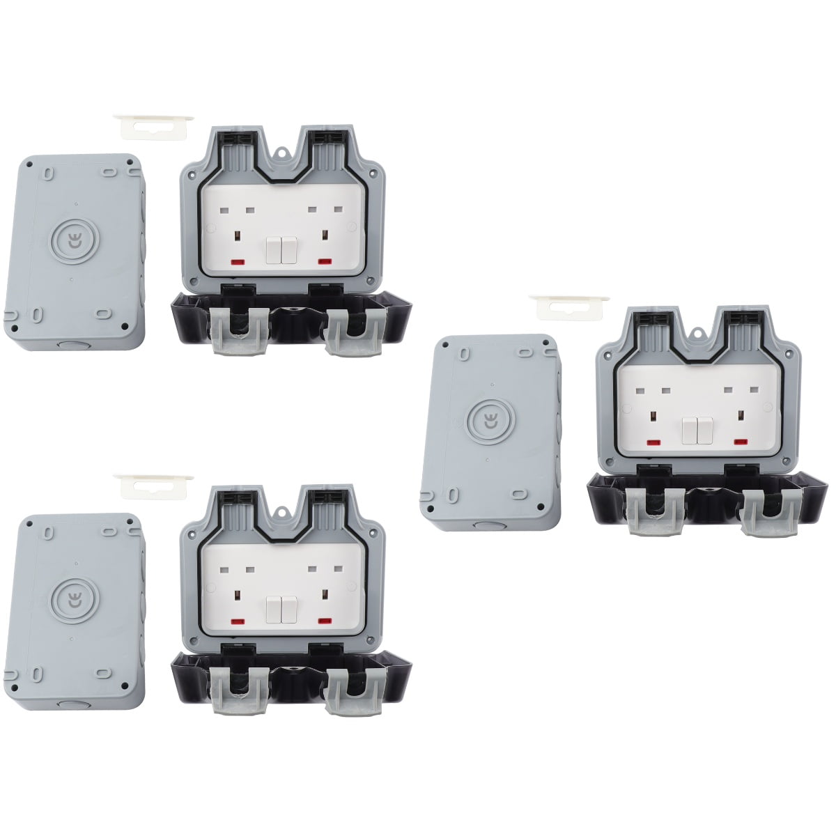 3 PCS Outdoor Electrical Socket Weatherproof Power Outlet - Walmart.com