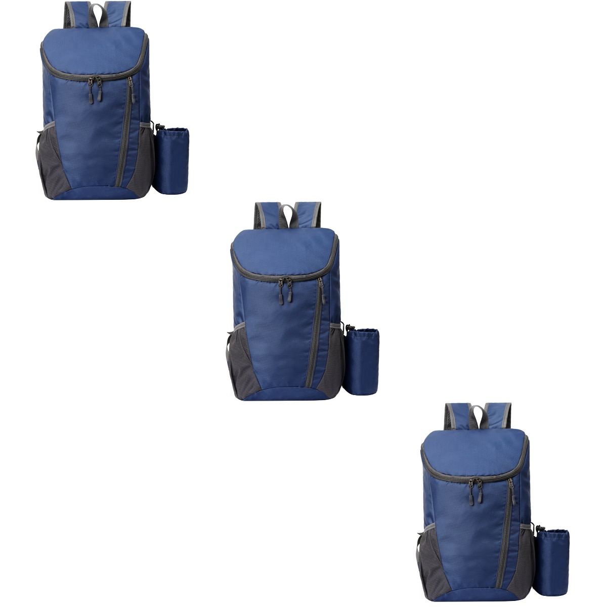 3 PCS Outdoor Folding Backpack Waterproof High Capacity on Foot ...