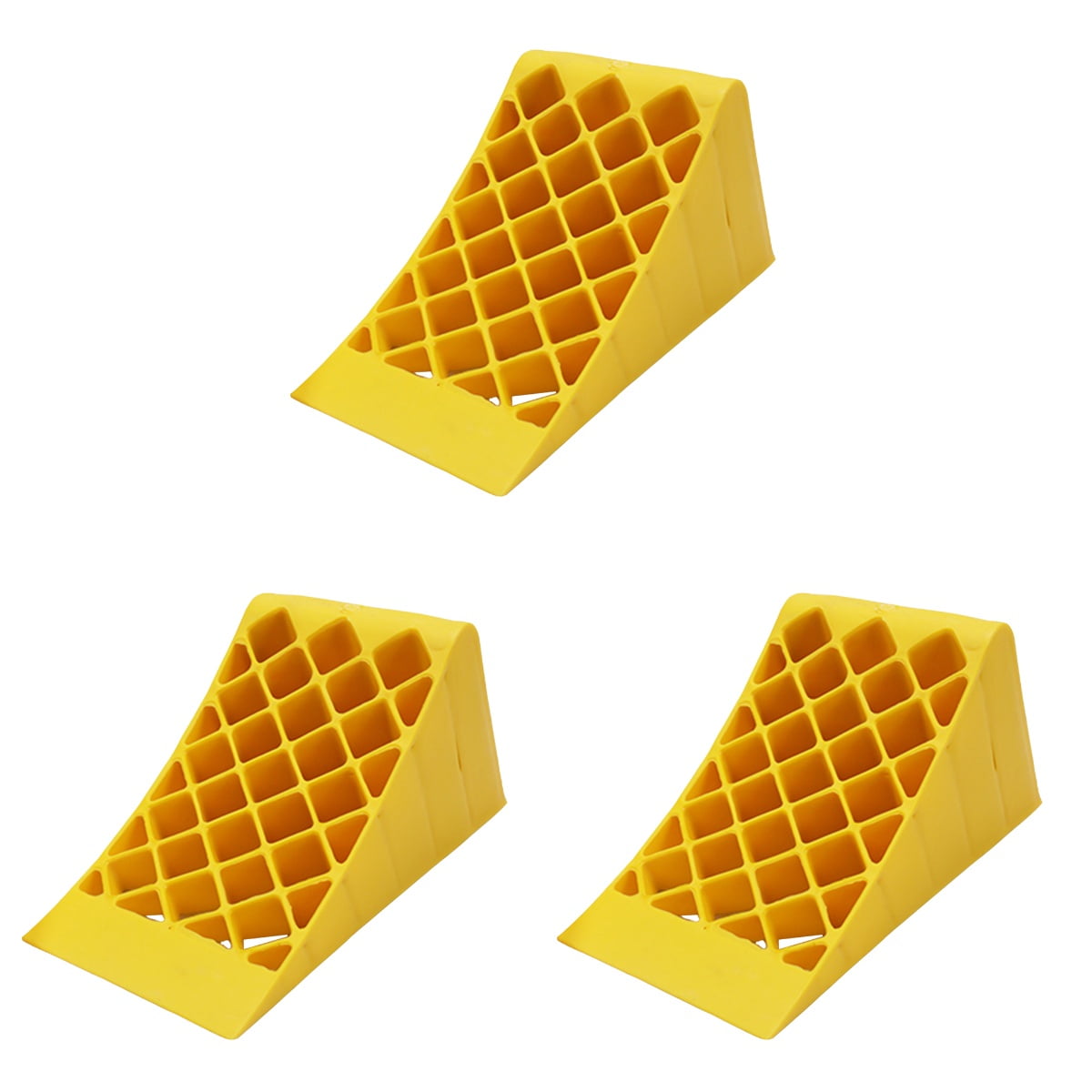 3 PCS Pad Triangle Ramp Mat Wheel Chock Trailer Security - Walmart.com