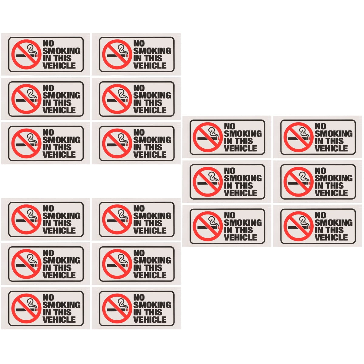 3 PCS Parking Violation Stickers and Decals No Smoking - Walmart.com