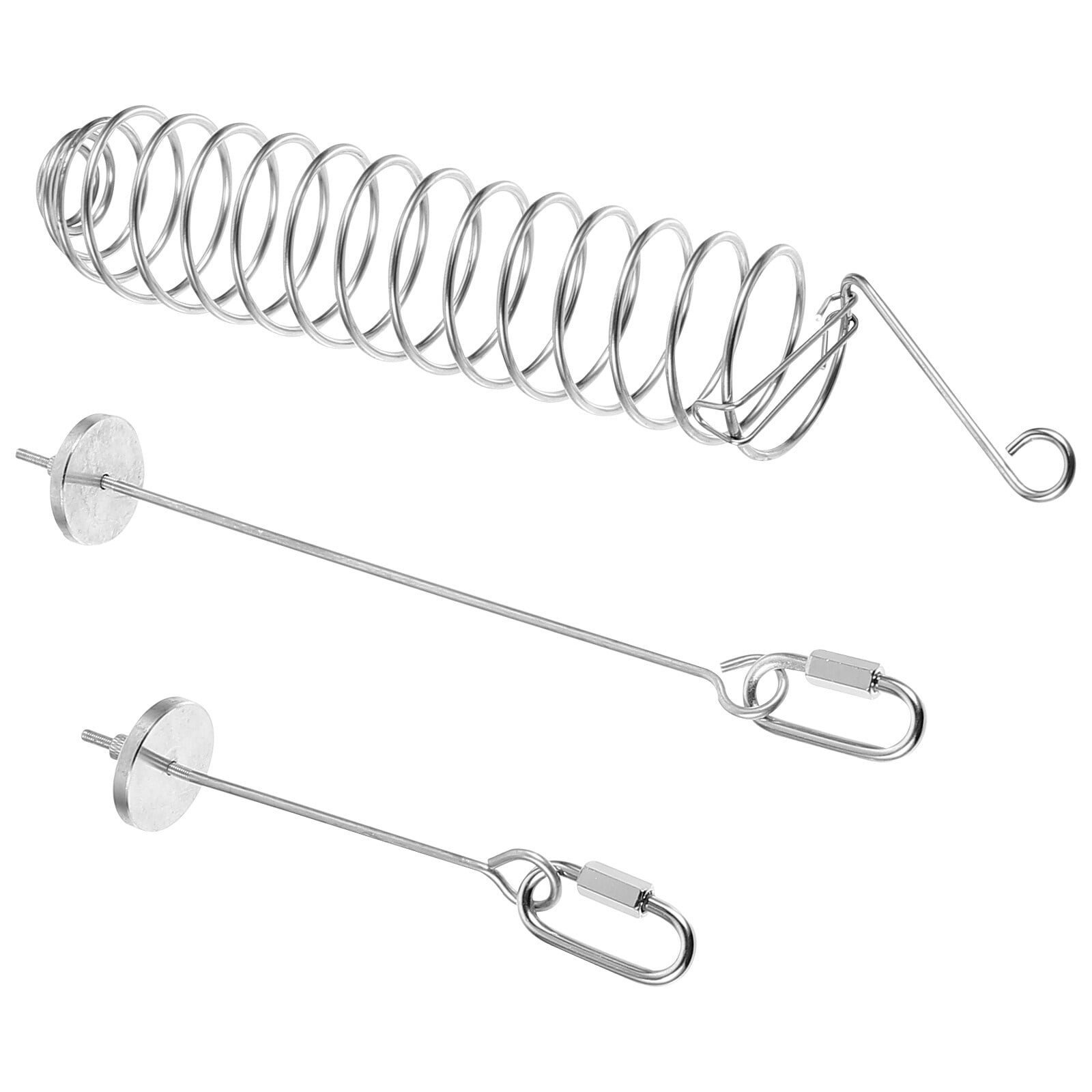 3 PCS Parrot Vegetable Basket Hamster Bird Feeder Food Trays Silver ...