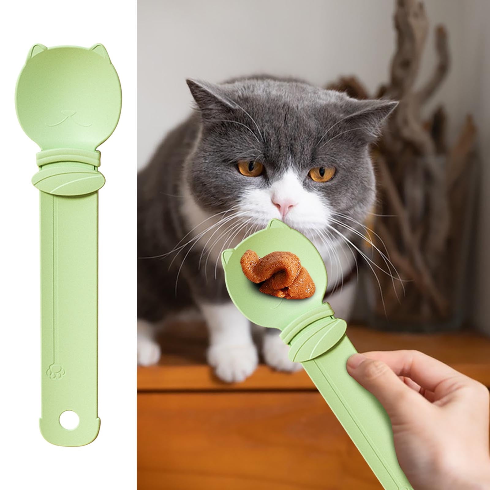 3 PCS Pet Food Spoon,Cat Strip Feeder,Cat Strip Squeeze Spoon,Lickable ...