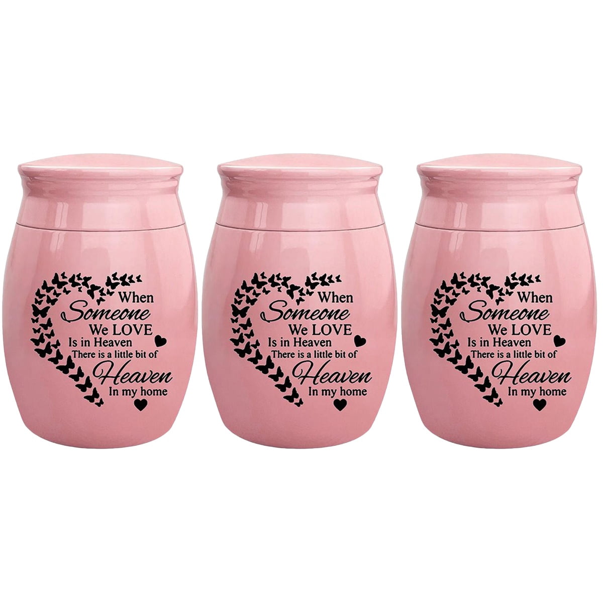 3 PCS Pet Urn Human Paw Print Kit Urns for Ashes Office Pink - Walmart.com