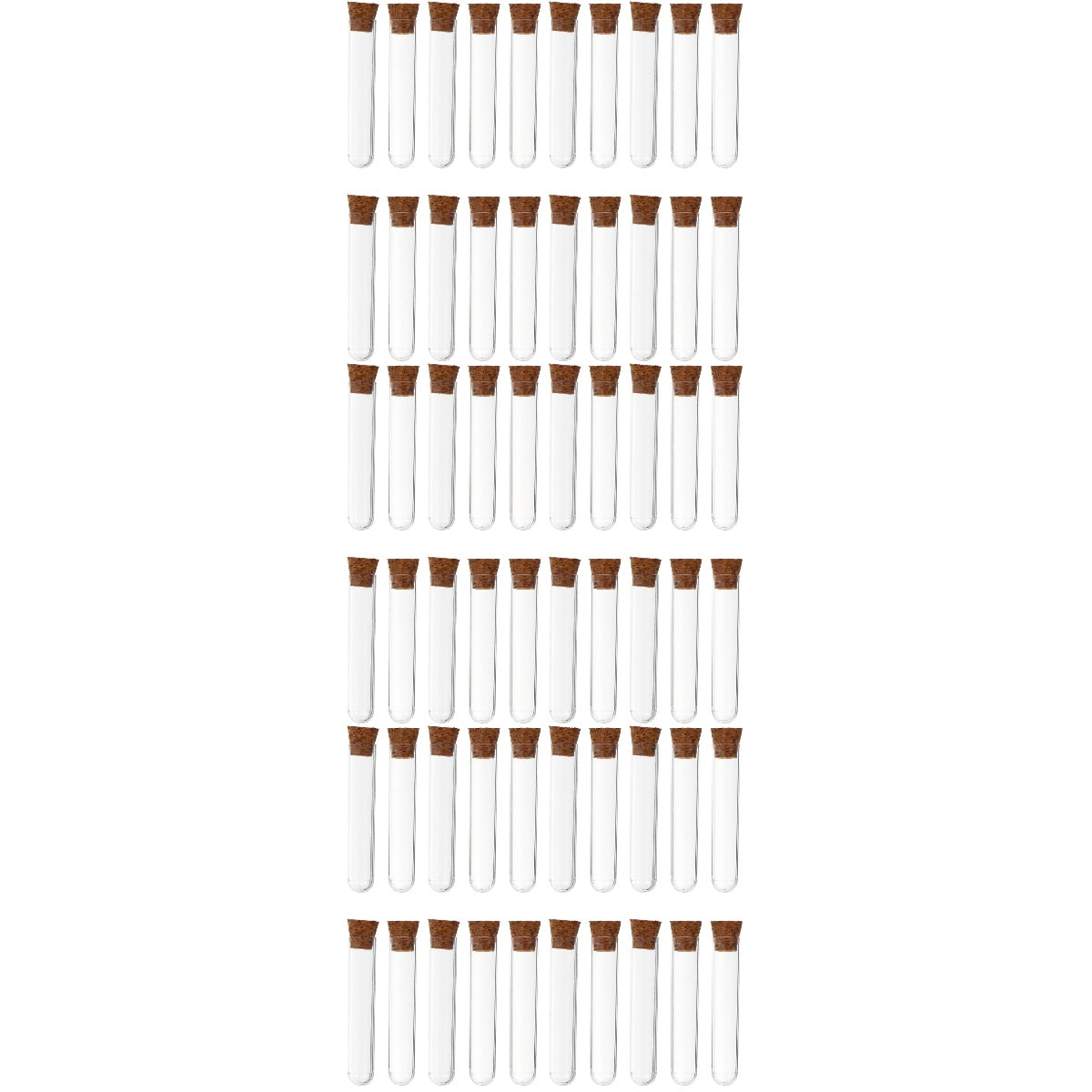 3 PCS Plastic Tubes Liquid Container Chemistry with Cork Small Test ...