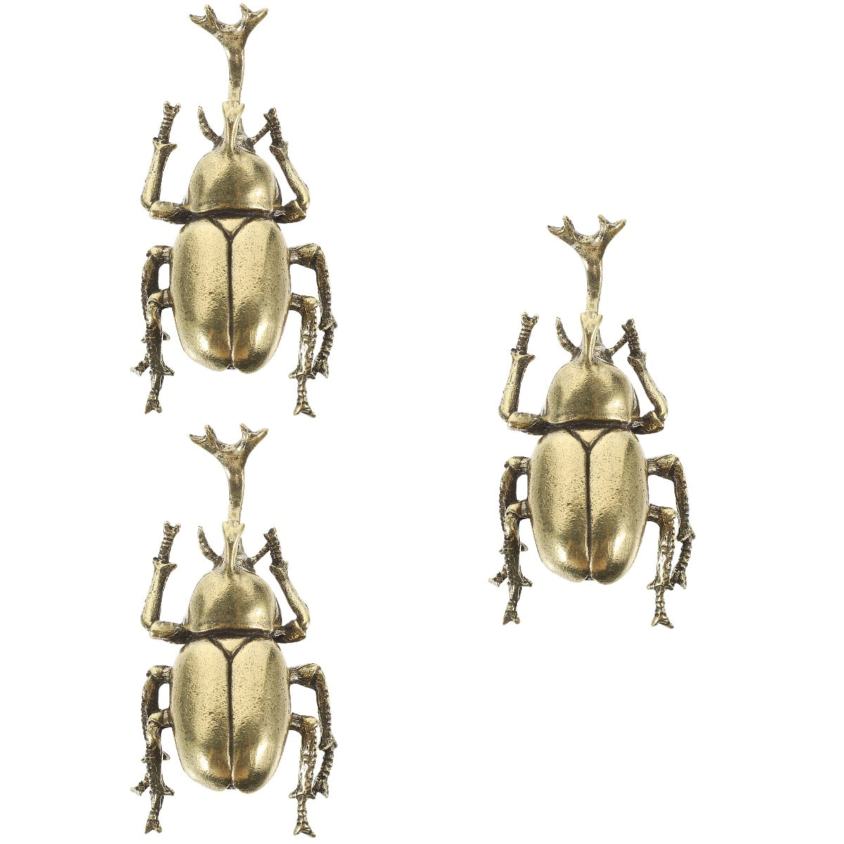 3 PCS Plush Beetle Model Miniature Insect Decoration 6.50X3.00X1.70CM ...