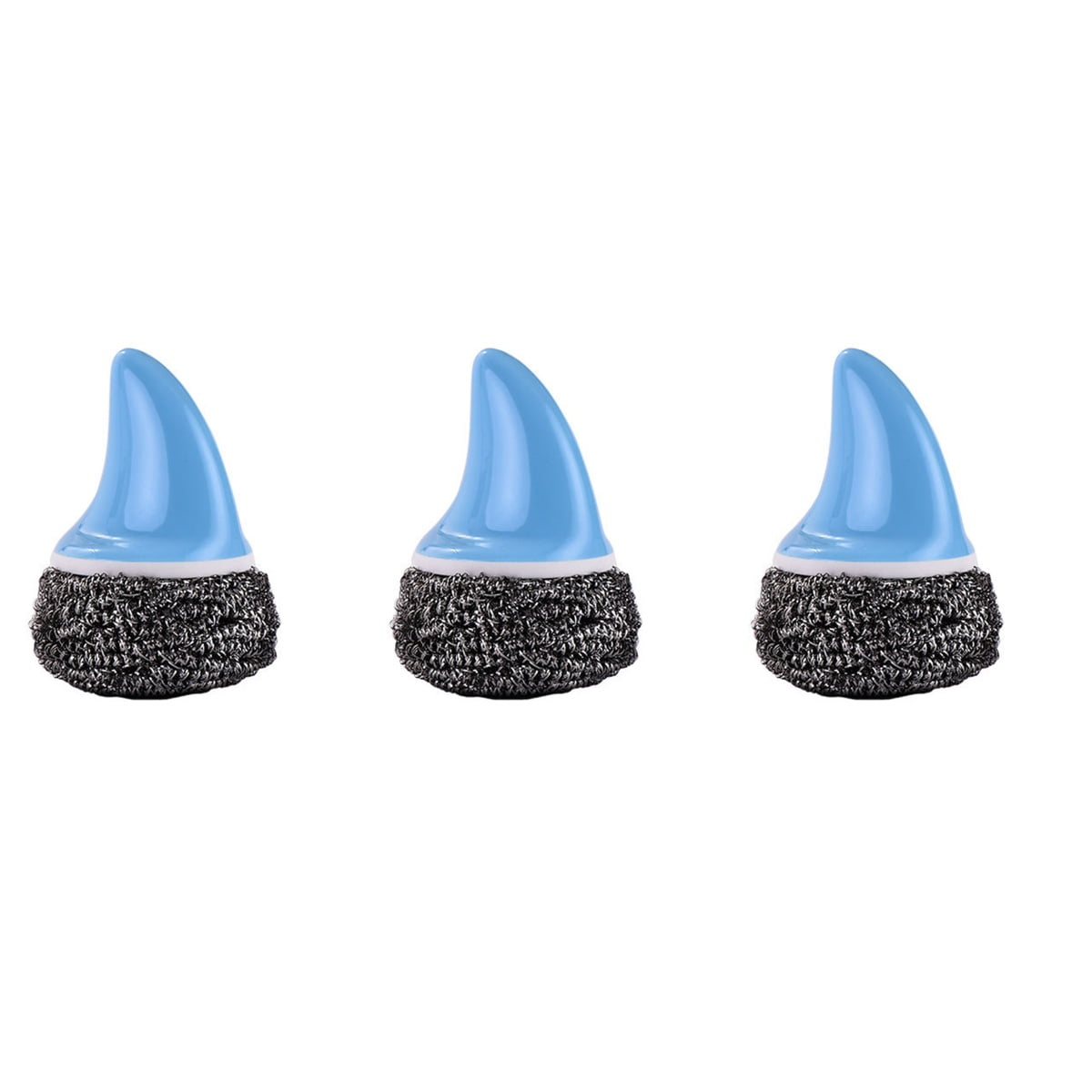 3 PCS Quick-drying Bra Handle Shark Scrubbers Easy Removal Sponges ...