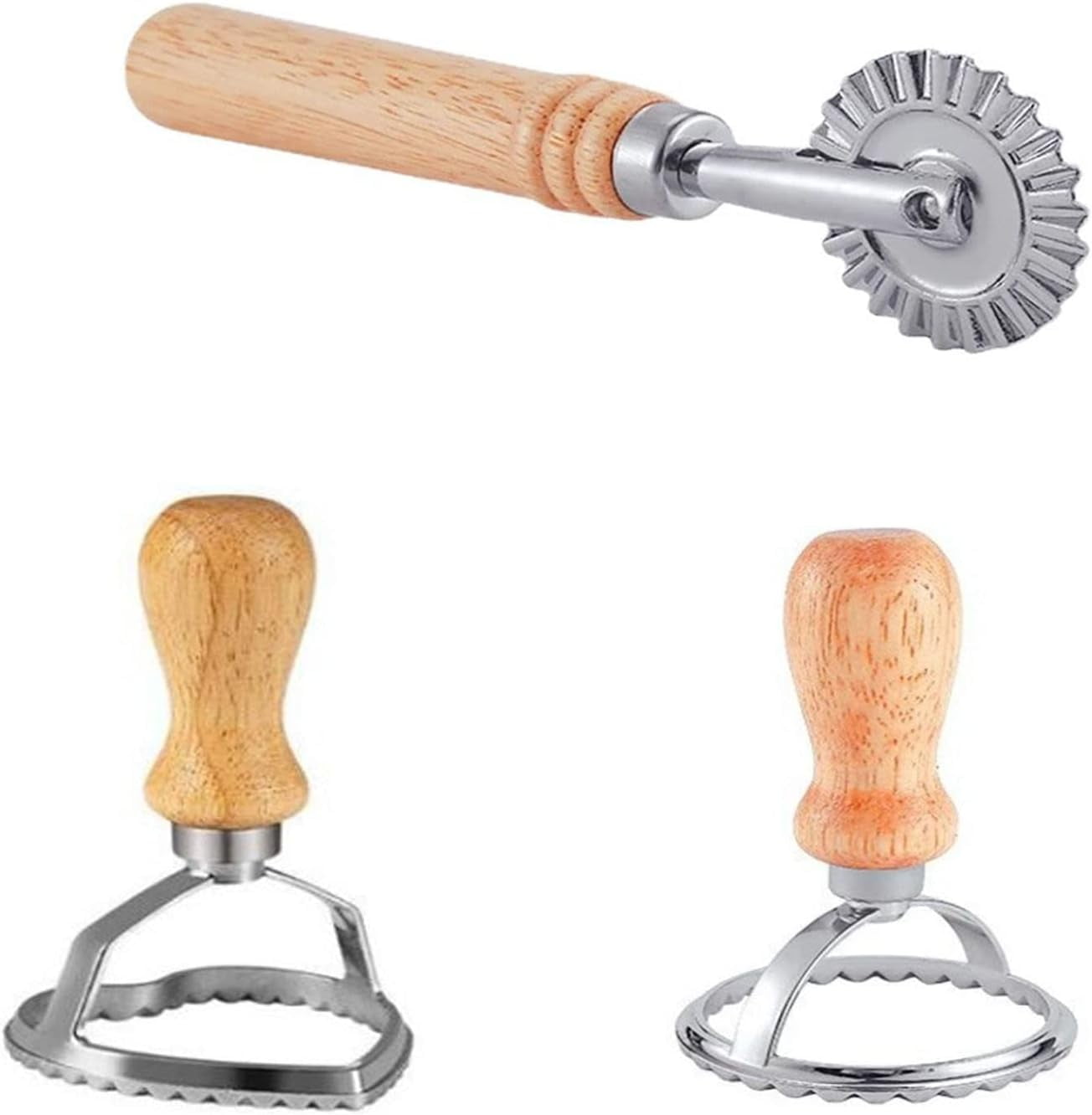 3 PCS Ravioli Stamp Maker Cutter, Stainless Steel Ravioli Cutters Pasta ...