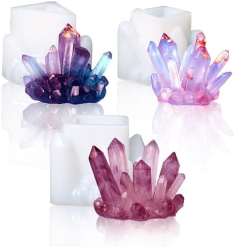3 PCS Resin Crystal Molds, Iceberg Epoxy Resin Mold Quartz Rock Epoxy ...