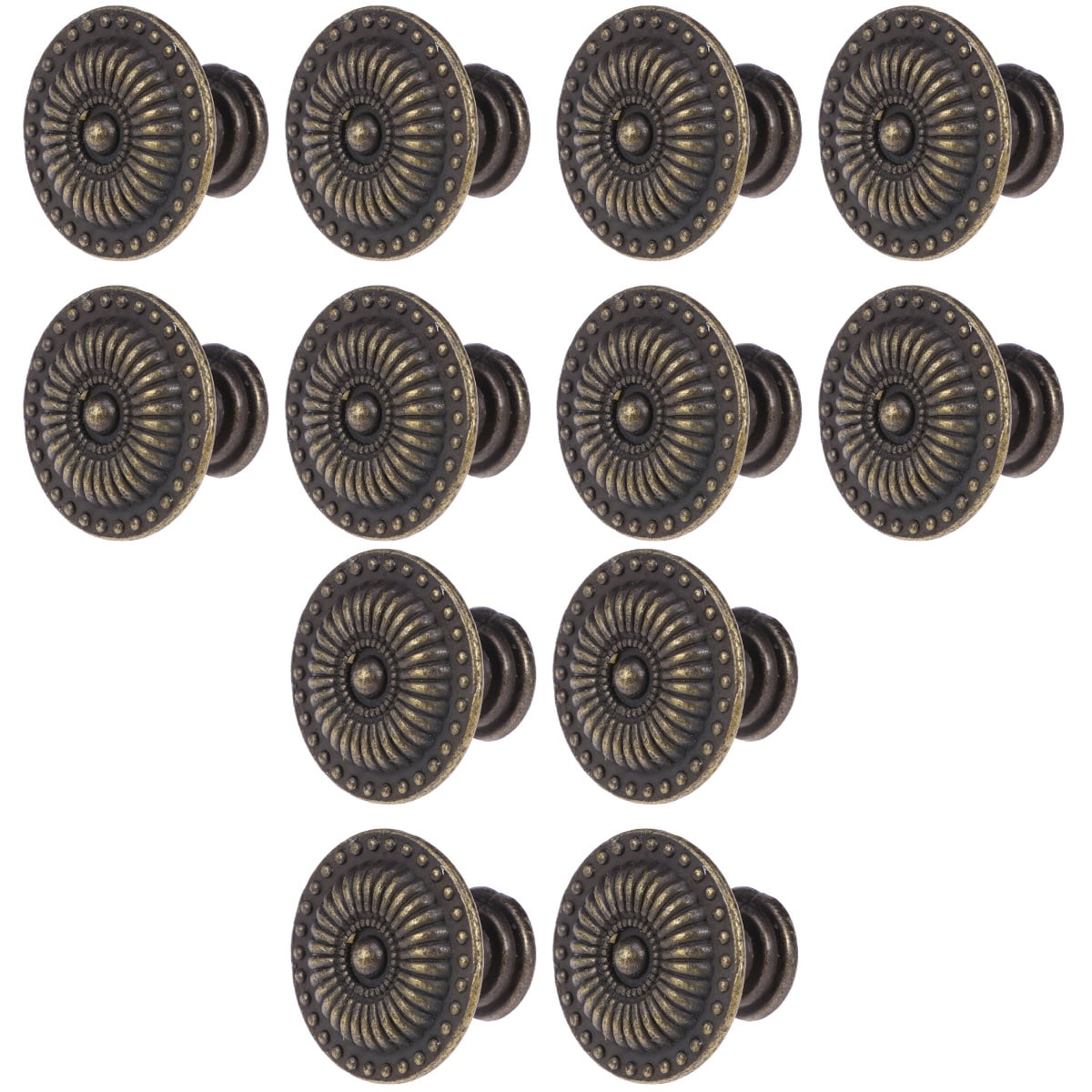 3 PCS Retro Drawer Knobs Floral Pull Handle Rustic Kitchen Handles ...