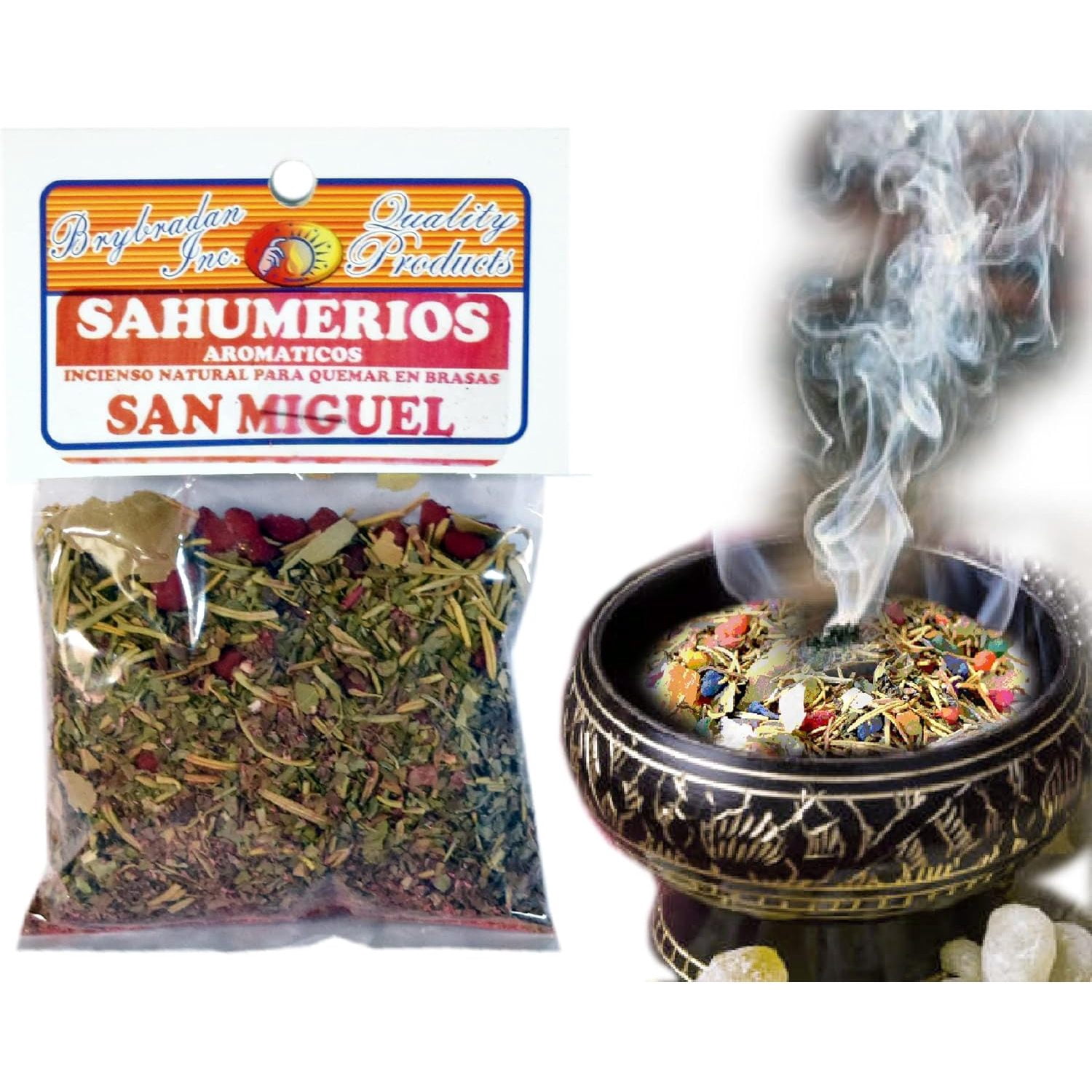3 PCS ST.Michael-SAN Miguel Herbal Incense Mix SAHUMERIO ESPIRITUAL DE ...