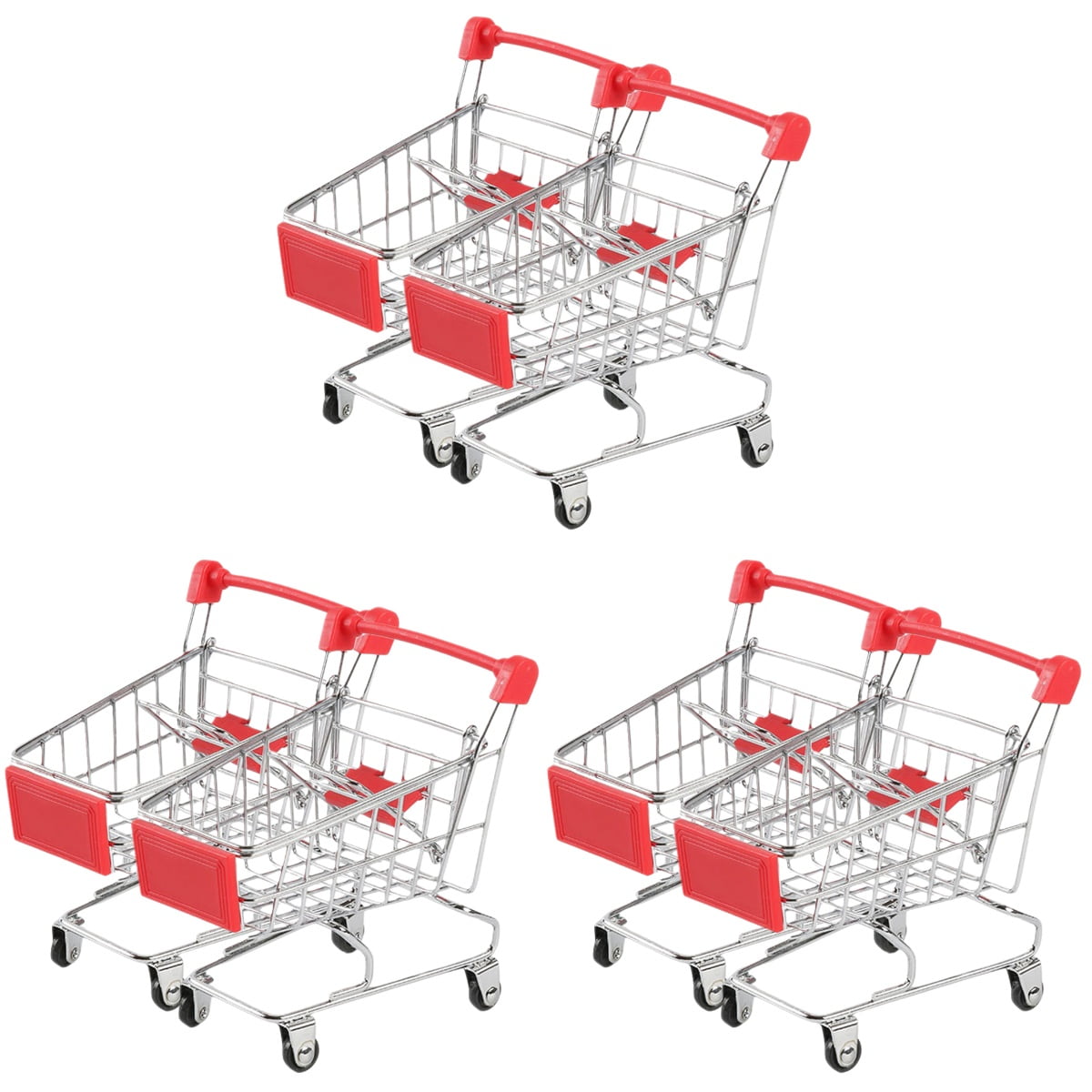3 PCS Shopping Folding Trolleys Mini Cart Miniature Child - Walmart.com