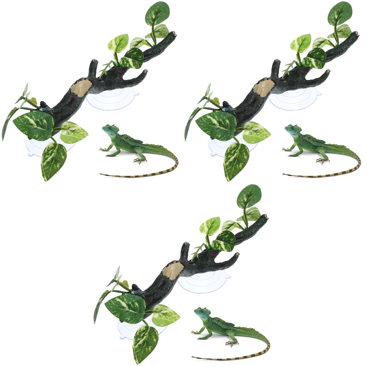 3 PCS Snake Climbing Branch Toy Simulated Resin Ornaments 23.00X11.00X6 ...