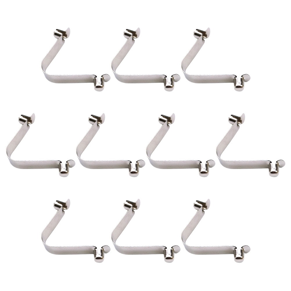 3 PCS Spring Clips Hose Clamp Carabiner Heavy Duty Post Silver ...