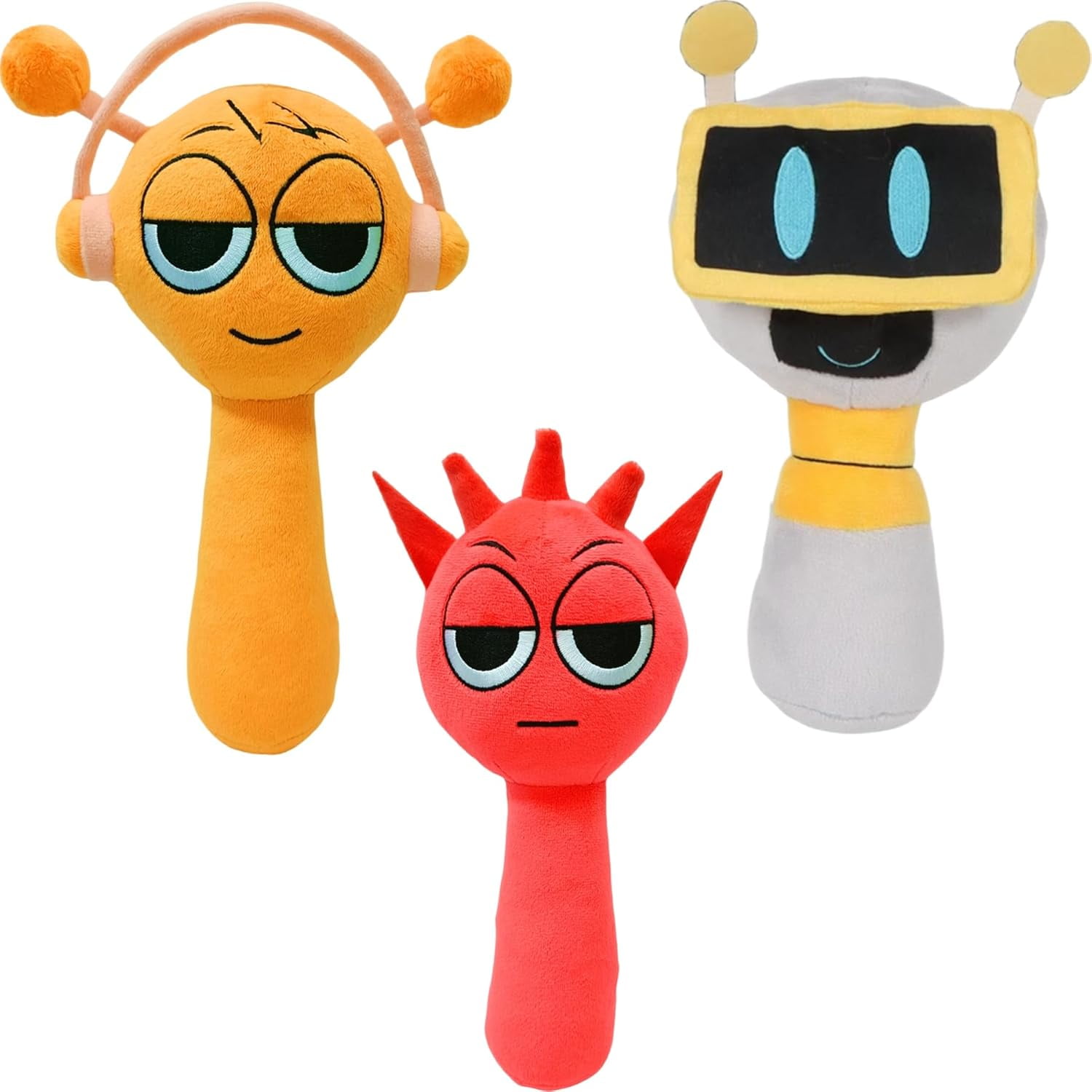 3 PCS Sprunki Anime Plush Toy Stuffed Doll Soft Figure, Sprunk Soft ...
