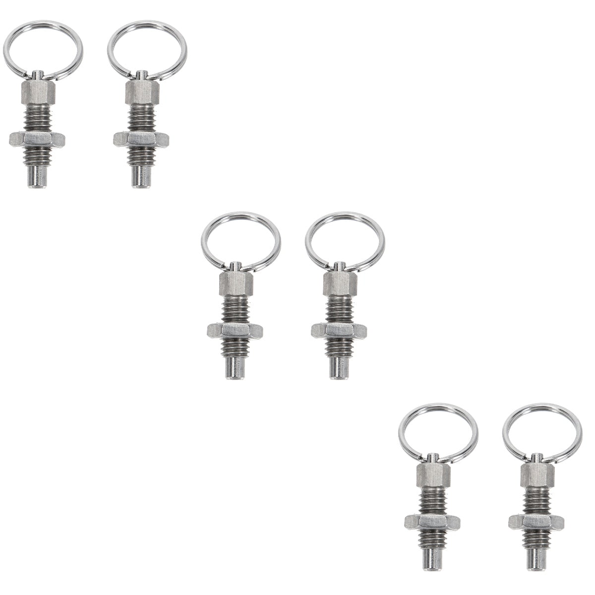 3 PCS Stainless Steel Locking Pin Spring Plunger with Pulls Loaded ...