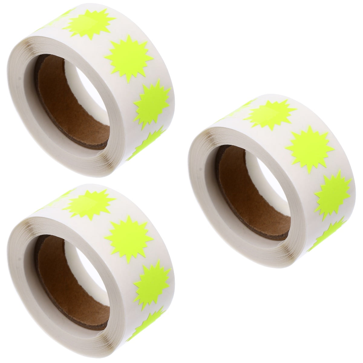 3 PCS Stickers Fluorescent Color Label Roll Child - Walmart.com