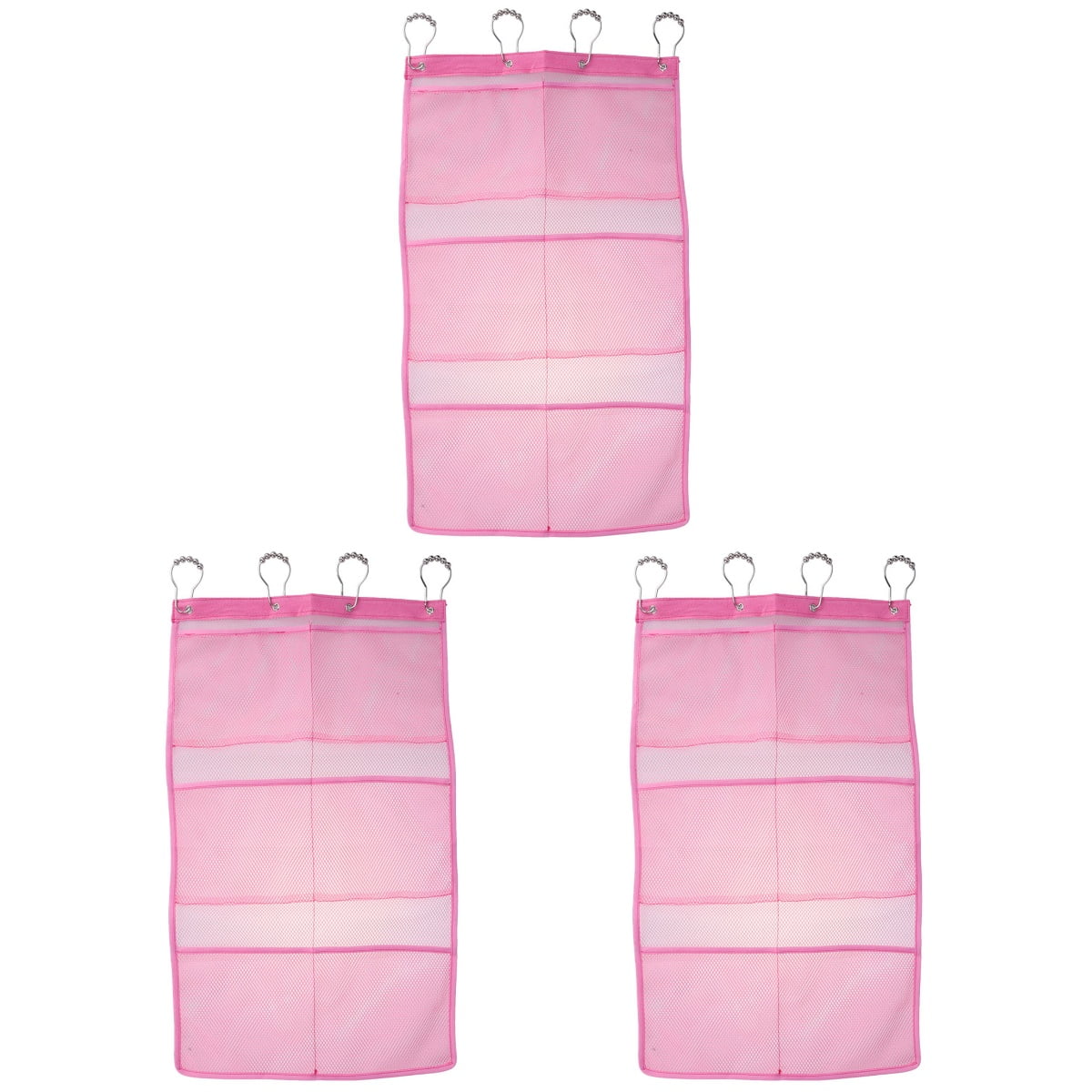 3 PCS Storage Bag Cosmetic Mesh Toiletry Organizer Pink - Walmart.com