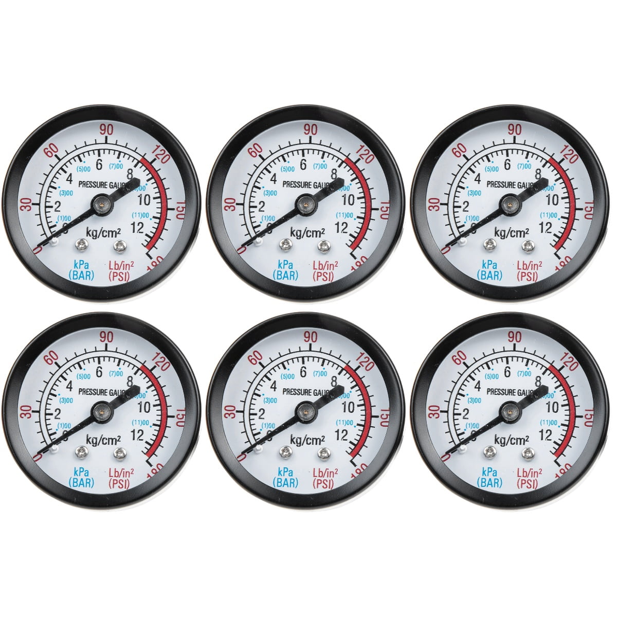 3 PCS Submersible Water Pump Wide Measuring Range Pressure Gauge Air ...