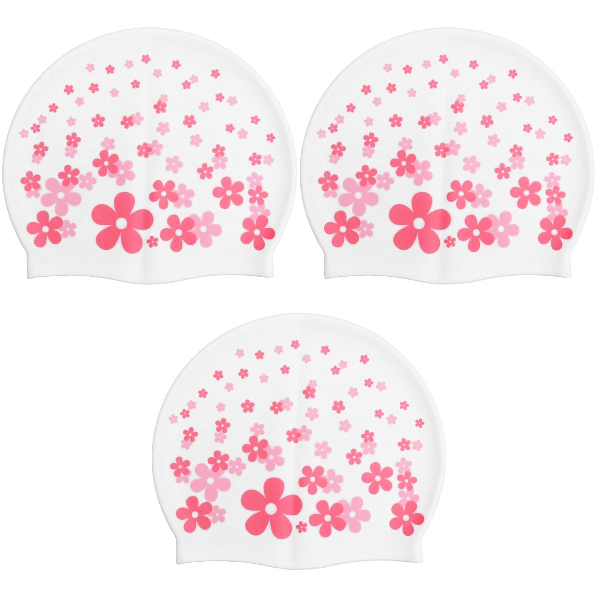 3 PCS Swim Caps Swimmers Waterproof Swimming Kids Child Rosy - Walmart.com