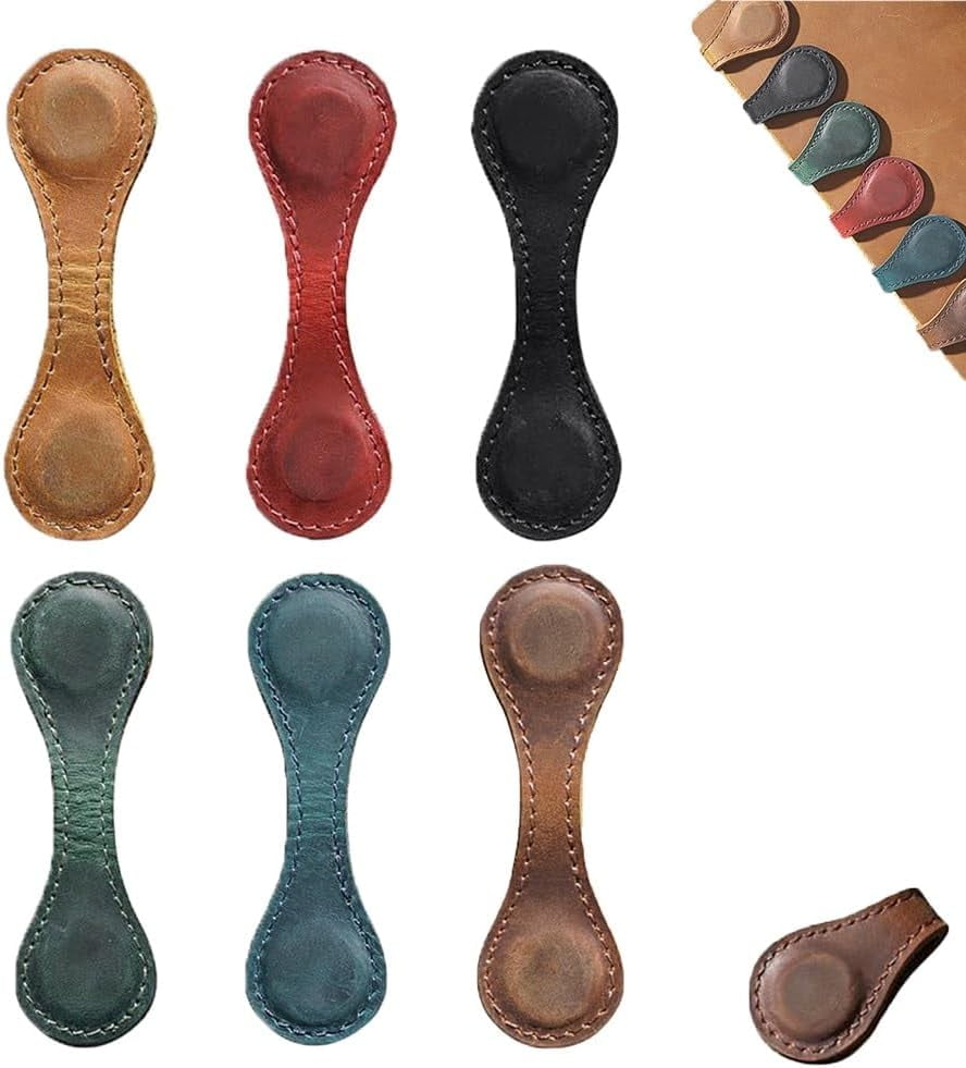 3 PCS Timeless Mark Magnetic Leather Bookmark, Magnetic Leather ...