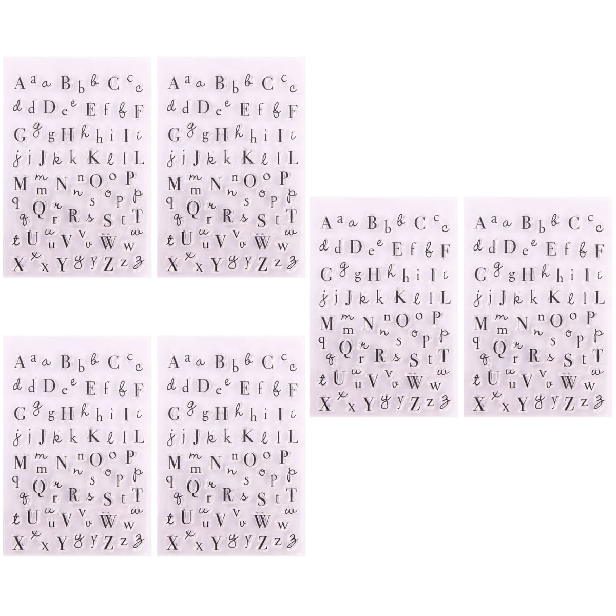 Set of 3 Alphabet Stamps Stickers Versatile Stamping - Walmart.com