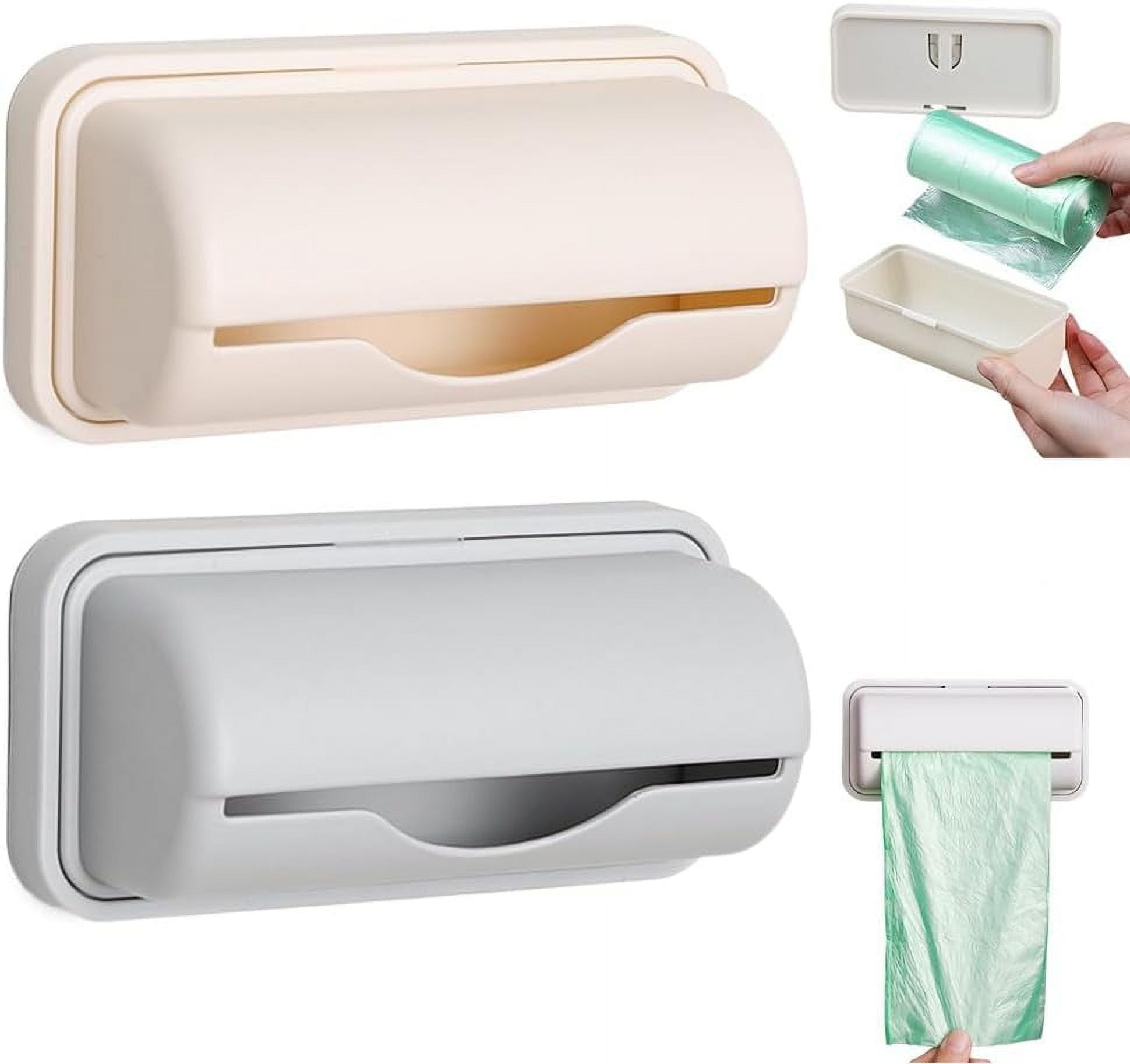 3 PCS Trash Can Liner Dispenser, 2024 Upgrade Small Bin Liner Kit ...