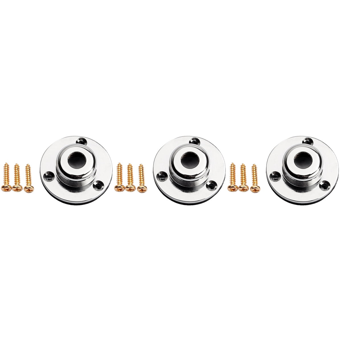 3 PCS Ukulele Buttons Acoustic Guitar Jack Plate Strap Attachment ...