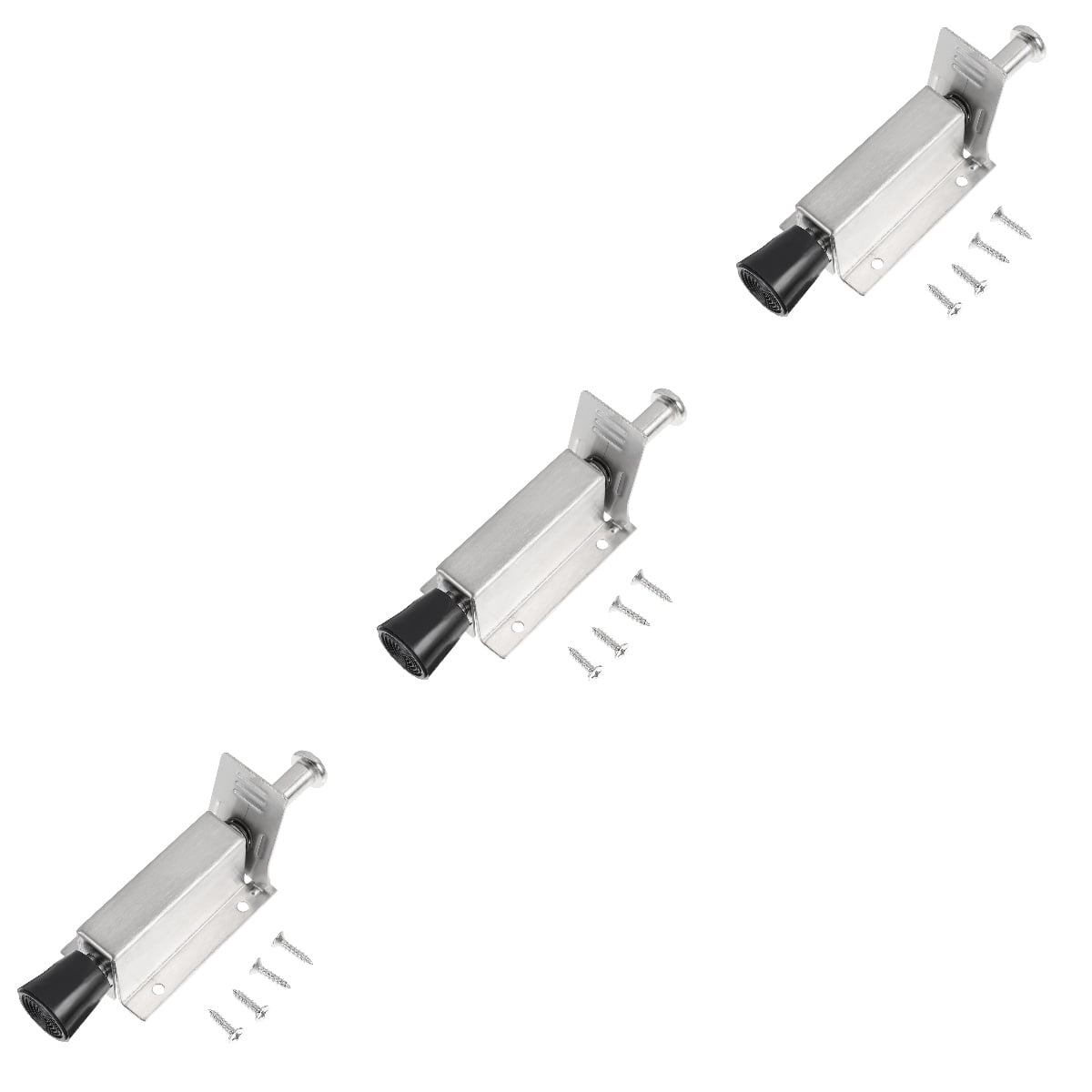 3 PCS Wall Knocker Foot Door Lock 20X4.1X4CM Silver - Walmart.com