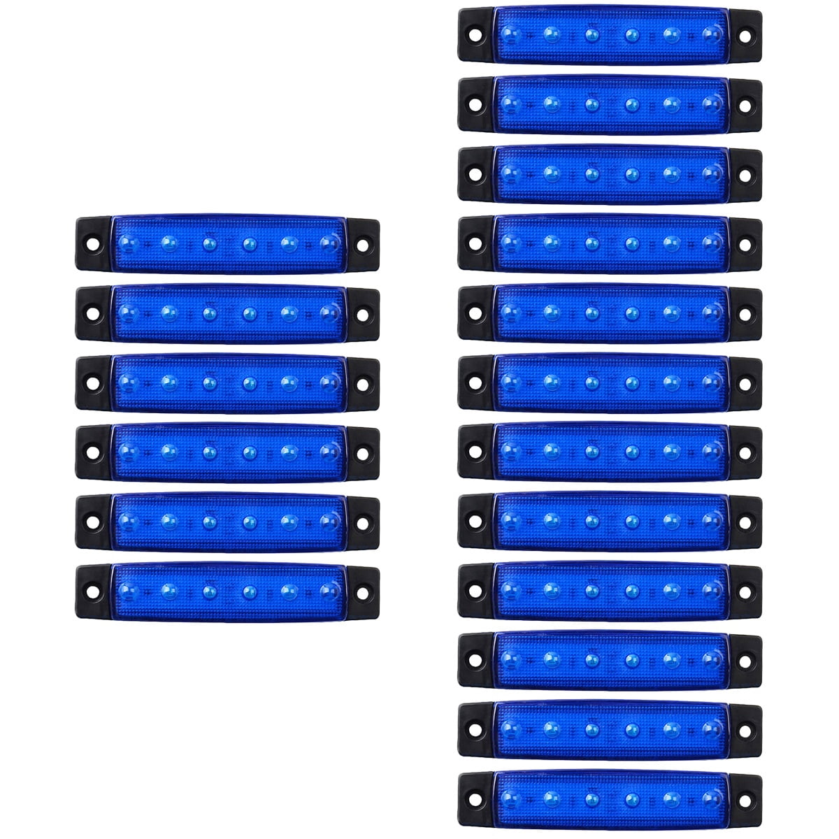 3 PCS Waterproof Boat Navigation Lights LED Stern Bar Trailer Tail ...