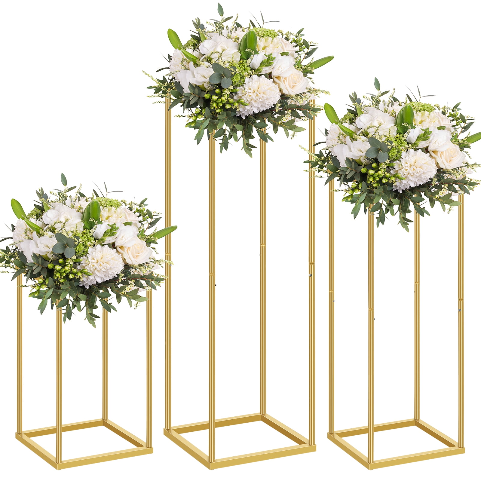 3 PCS Wedding Centerpieces for Tables with Mesh Plates for Party ...