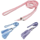 3 PCS Women Braided Tassel Belt Woven Knot Decor Waist Rope Self Tie ...