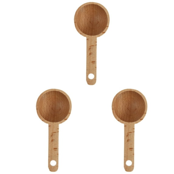 3 PCS Wooden Measuring Spoon Artificial Scalloped Lamp Shade LED Shades ...