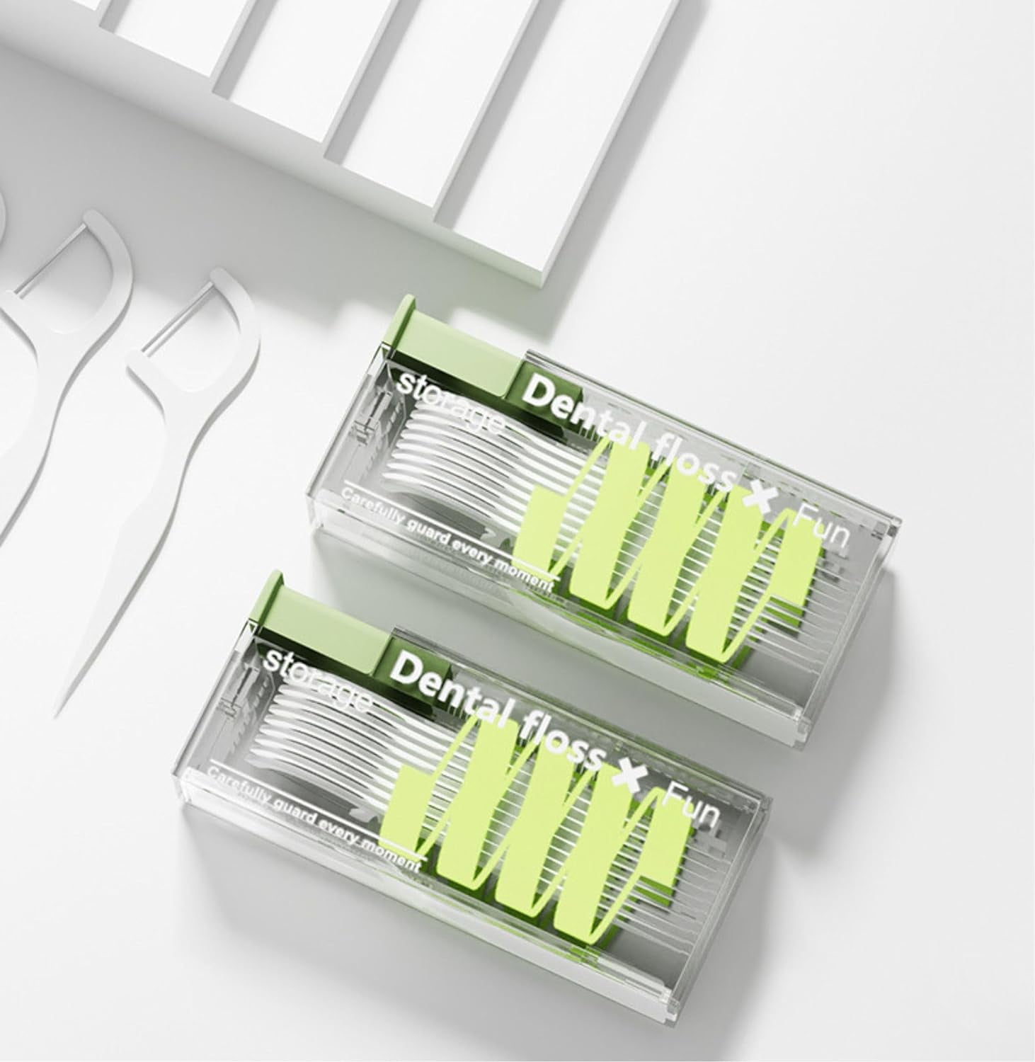 3 PCs and 3 Colors Family Pack Refillable Floss Dispenser & Floss Pick ...