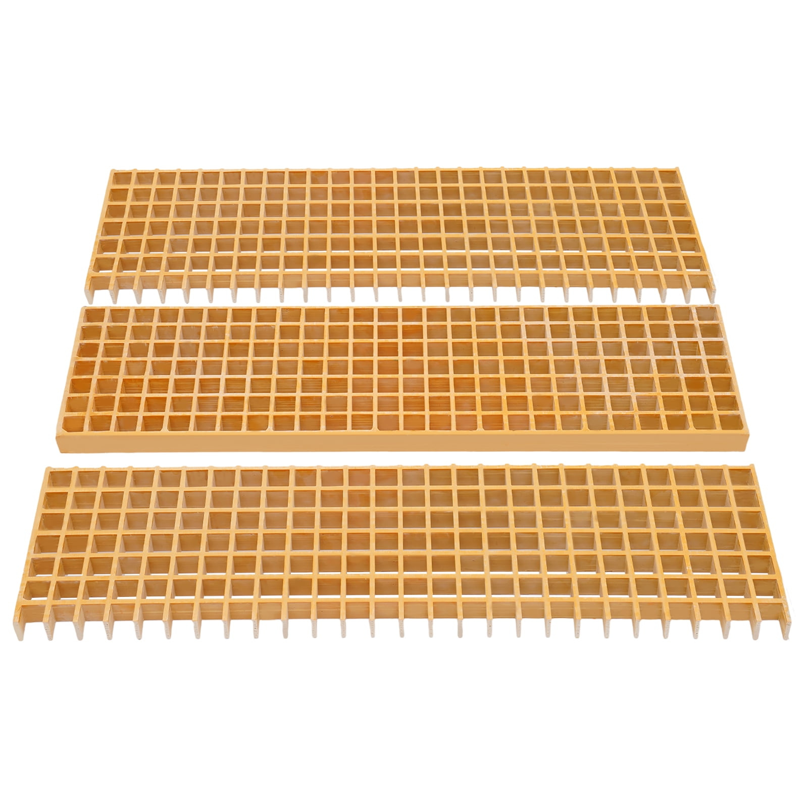 3 PCs Grating Covers, Industrial Floor Grating, Yellow, (39.37*10.62*1. ...