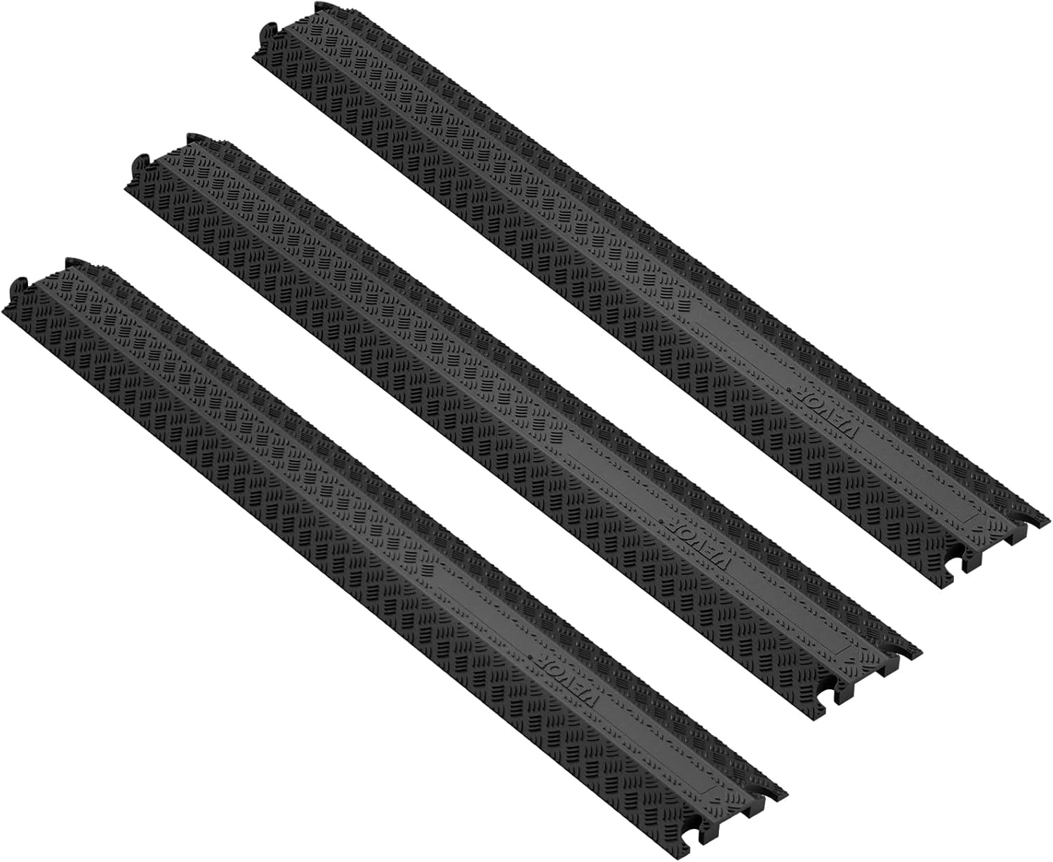 3 PCs Thermoplastic Rubber Drop Over Cable Cover Ramp, 2,000 lbs/axle ...